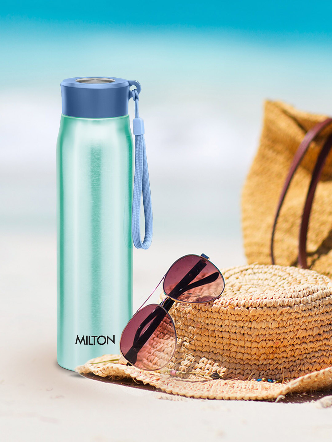 Buy Milton Handy 850 Aqua Green Stainless Steel Water Bottle 780 Ml ...