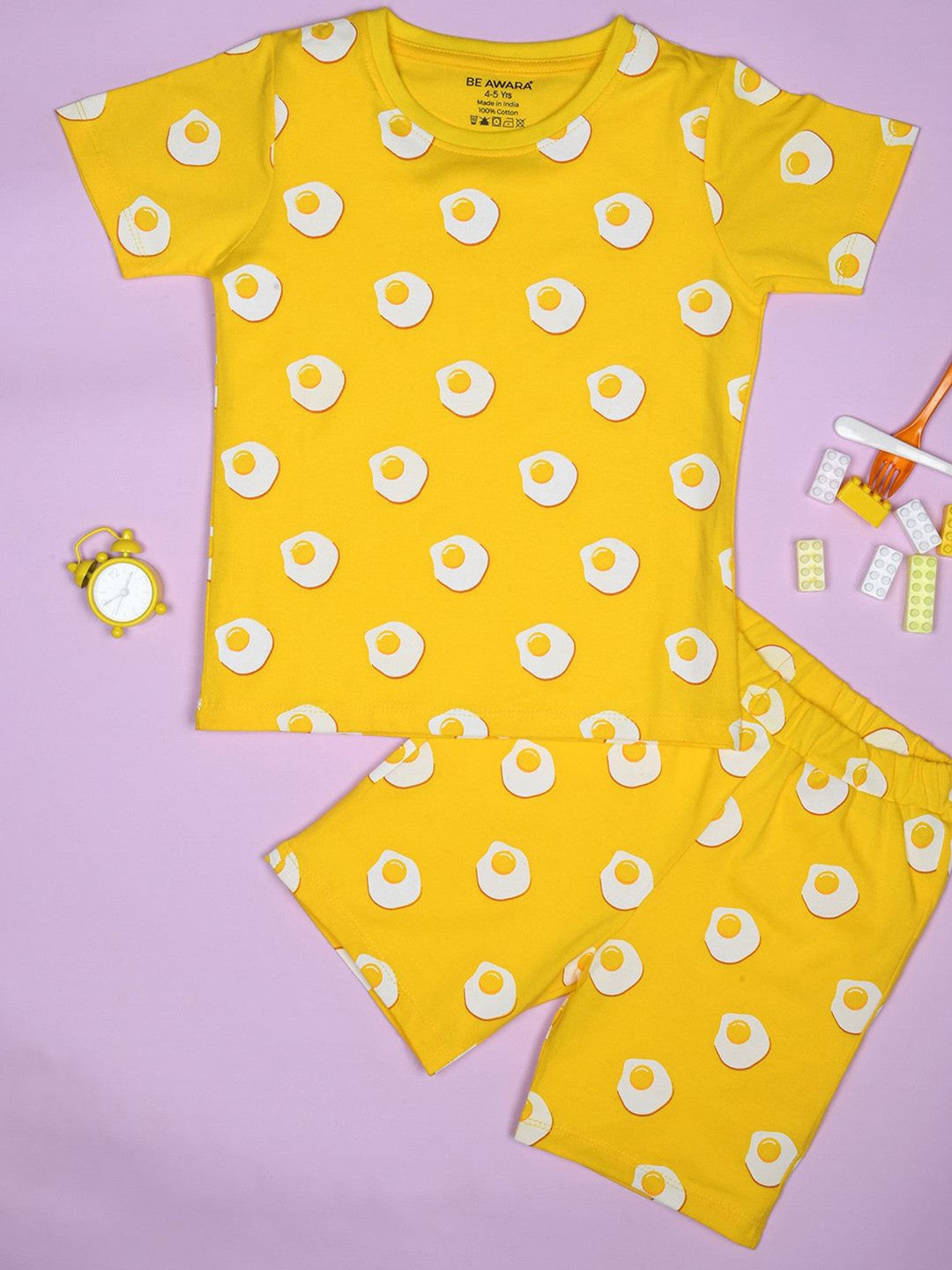 Buy BE AWARA Infants Conversational Printed Pure Cotton Clothing Set ...