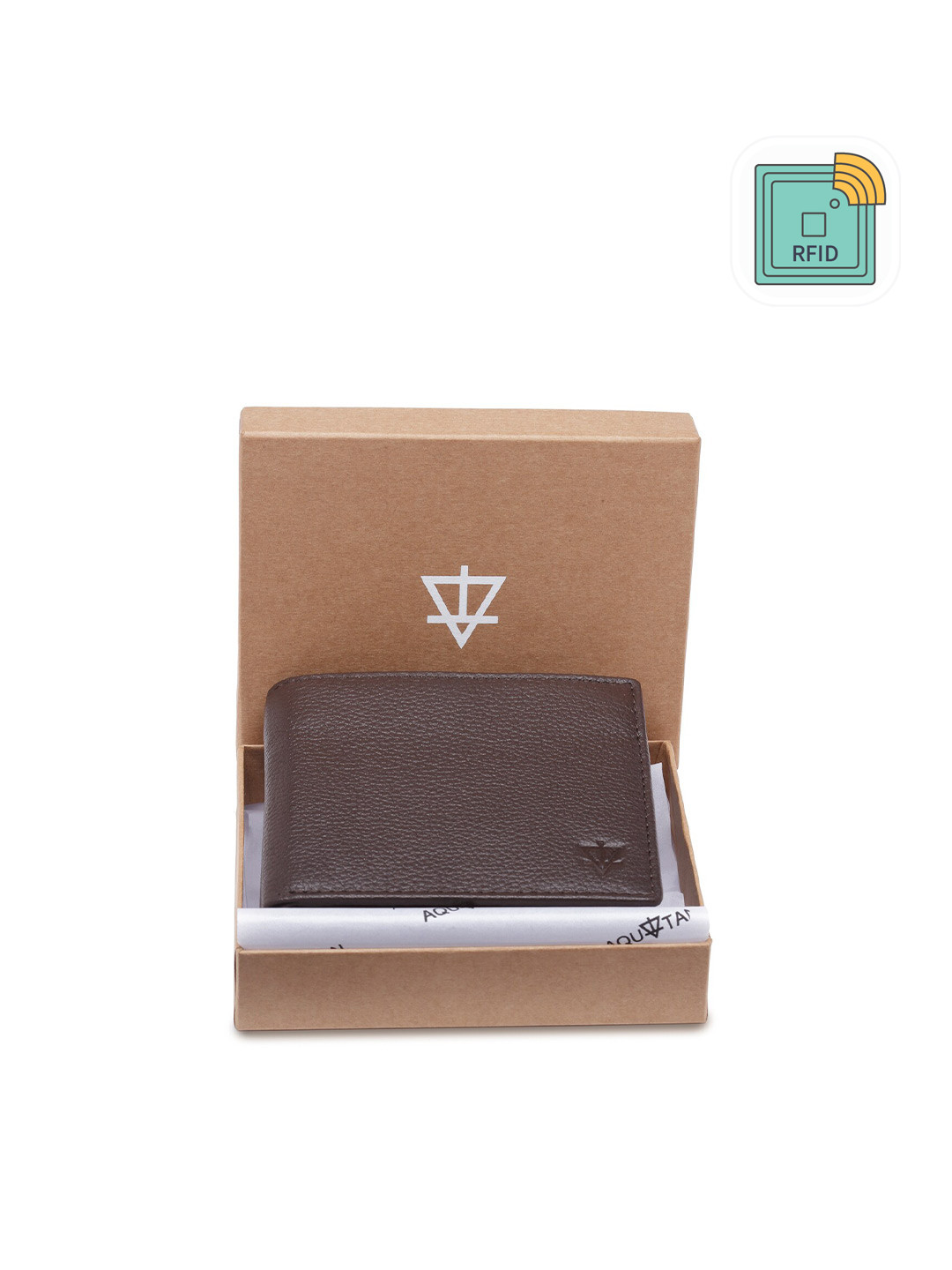 Buy AQUATAN Men Textured Genuine Leather Two Fold RFID Wallet - Wallets ...