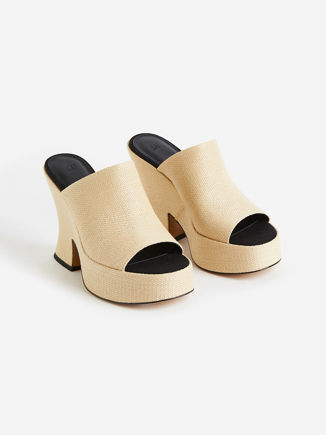 Buy H&M Woman Platform Straw Mules - Flats for Women 22191712 | Myntra