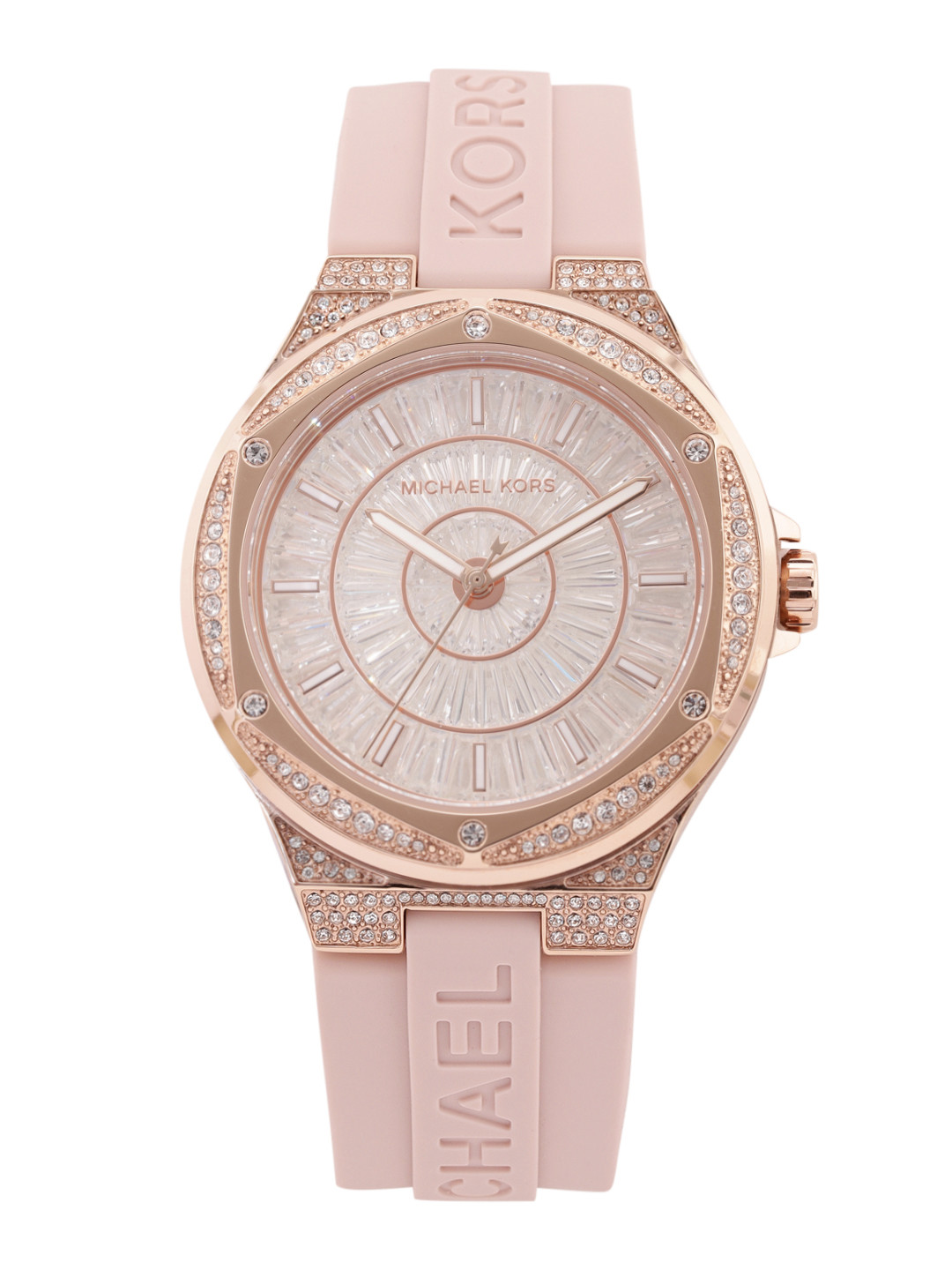 Buy Michael Kors Women Embellished Lennox Watch MK7334 Pink - Watches ...