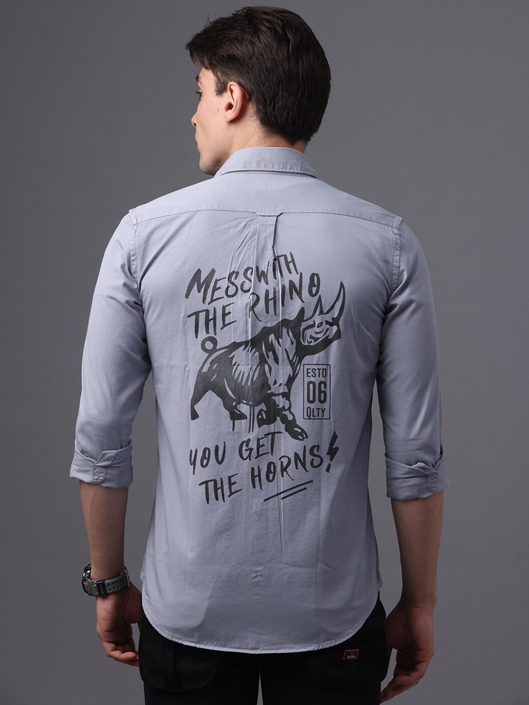 Buy FOGA Graphic Printed Pure Cotton Casual Shirt - Shirts for Men ...