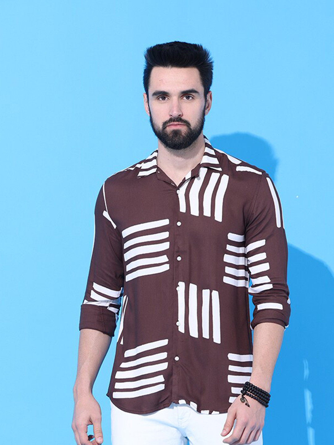 Buy FOGA Striped Spread Collar Casual Shirt - Shirts for Men 22202884 ...