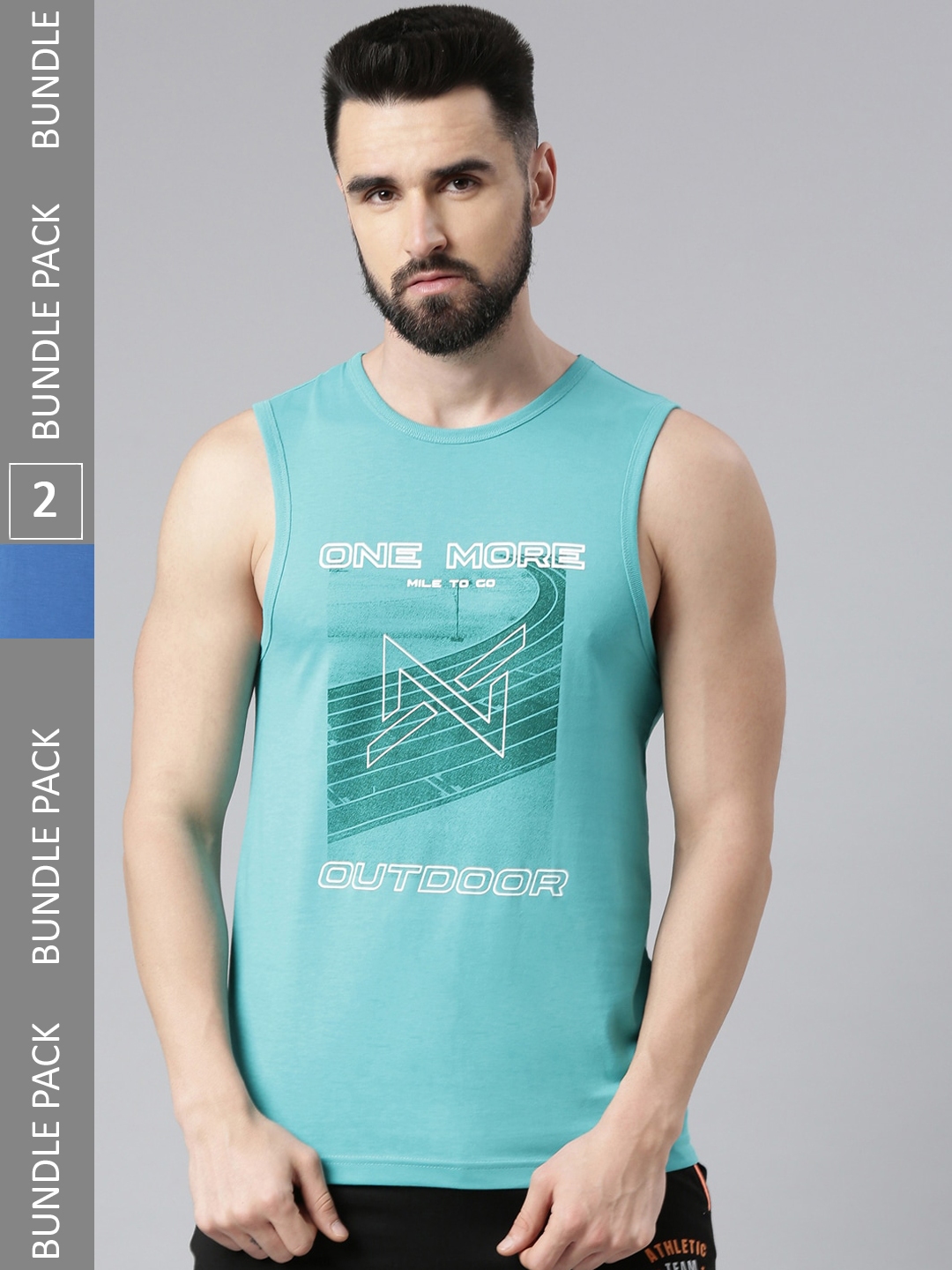 Buy Force Nxt Pack Of 2 Pure Cotton Tank Vest Innerwear Vests For Men