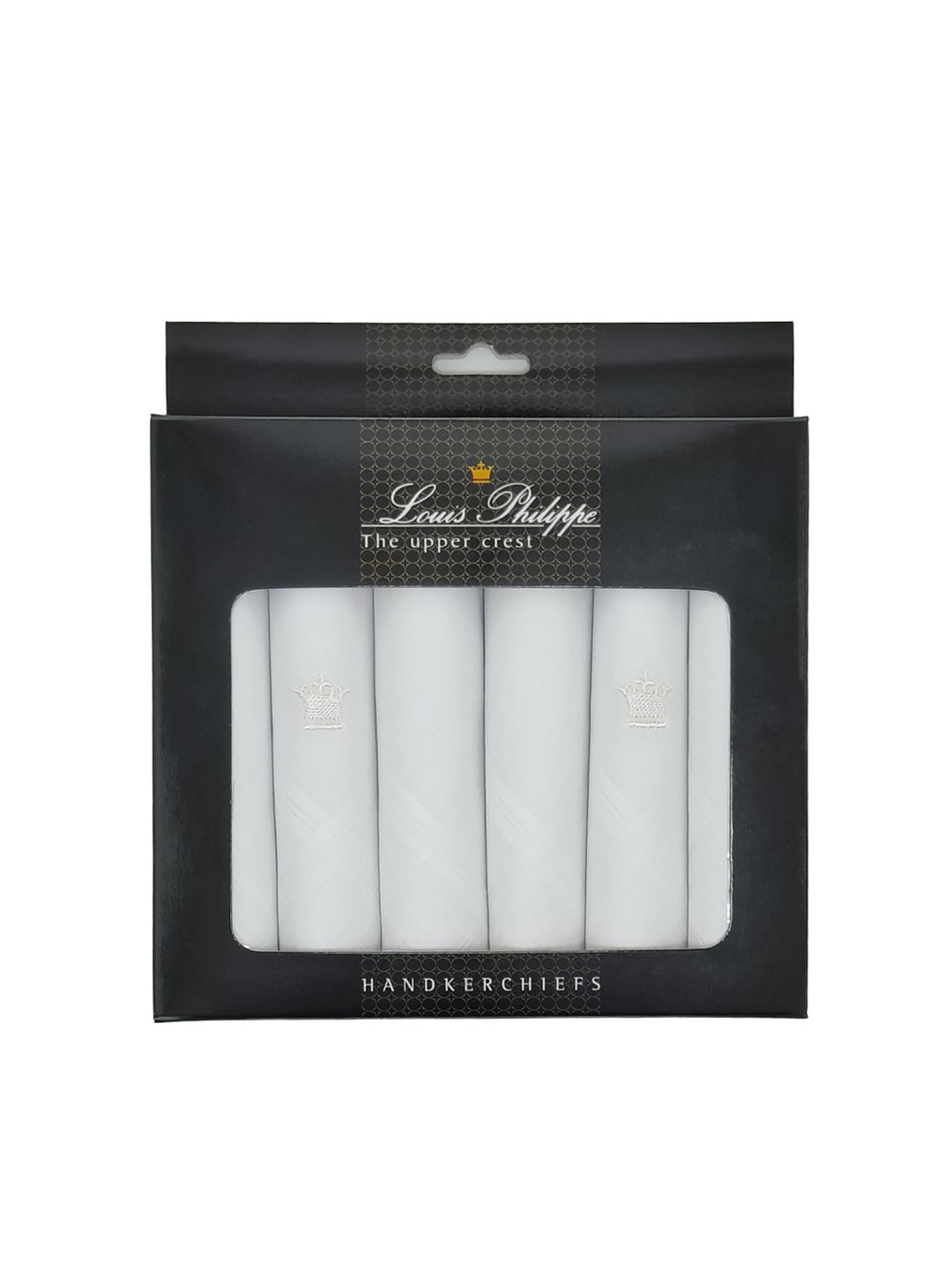 Buy Louis Philippe Men Pack Of 6 Striped Cotton Handkerchief ...