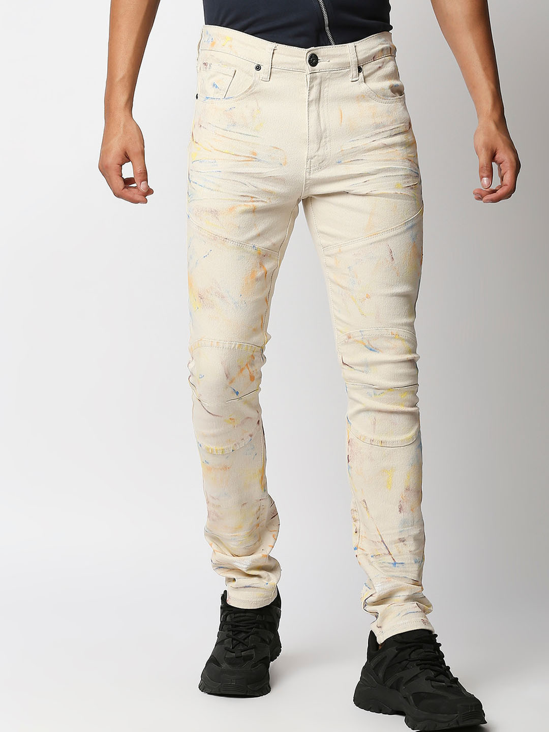 Buy WAIMEA Men Mid Rise Printed Skinny Fit Stretchable Jeans - Jeans ...