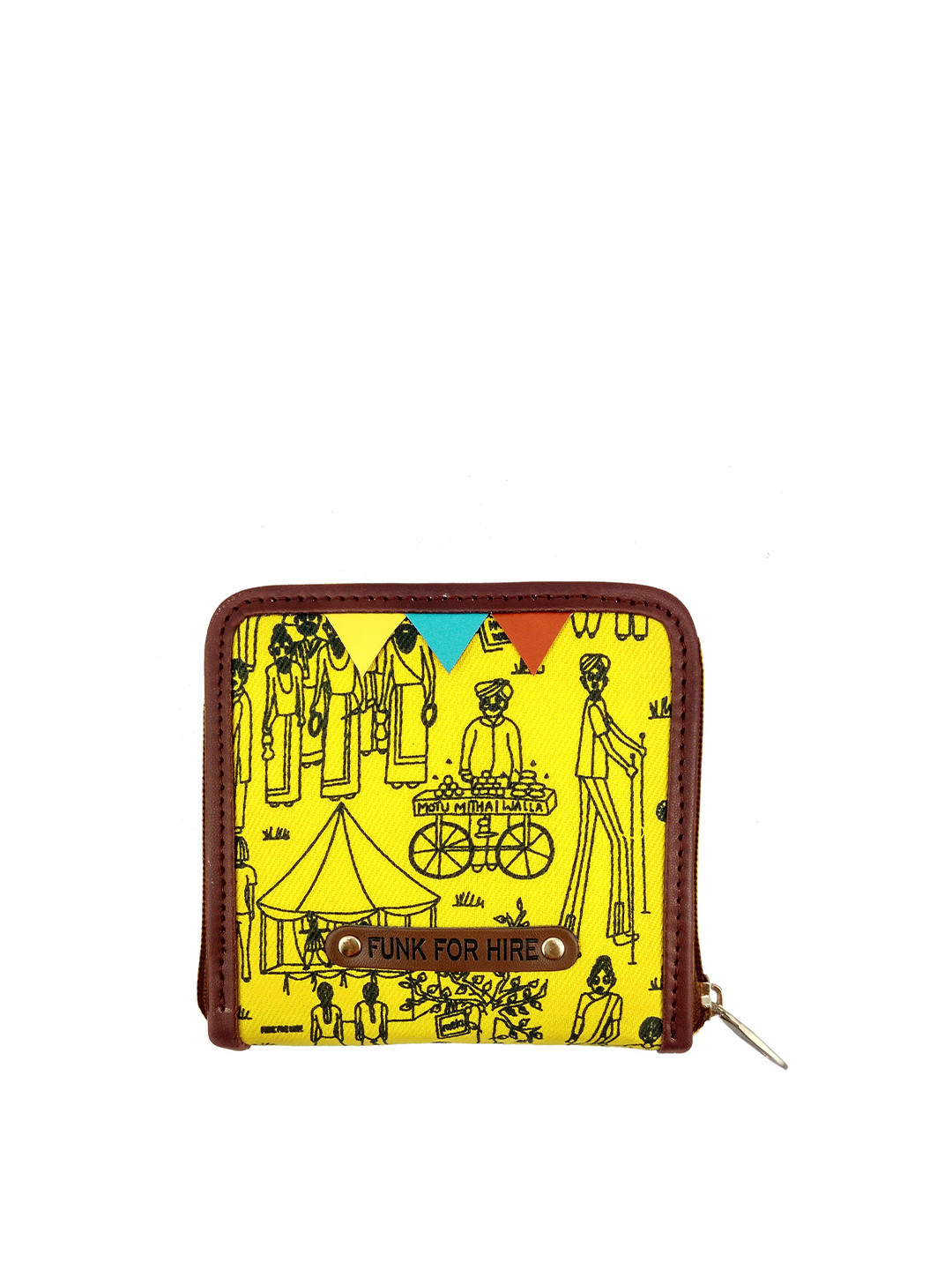 Buy Funk For Hire Printed Canvas Zip Around Wallet - Wallets for Women ...