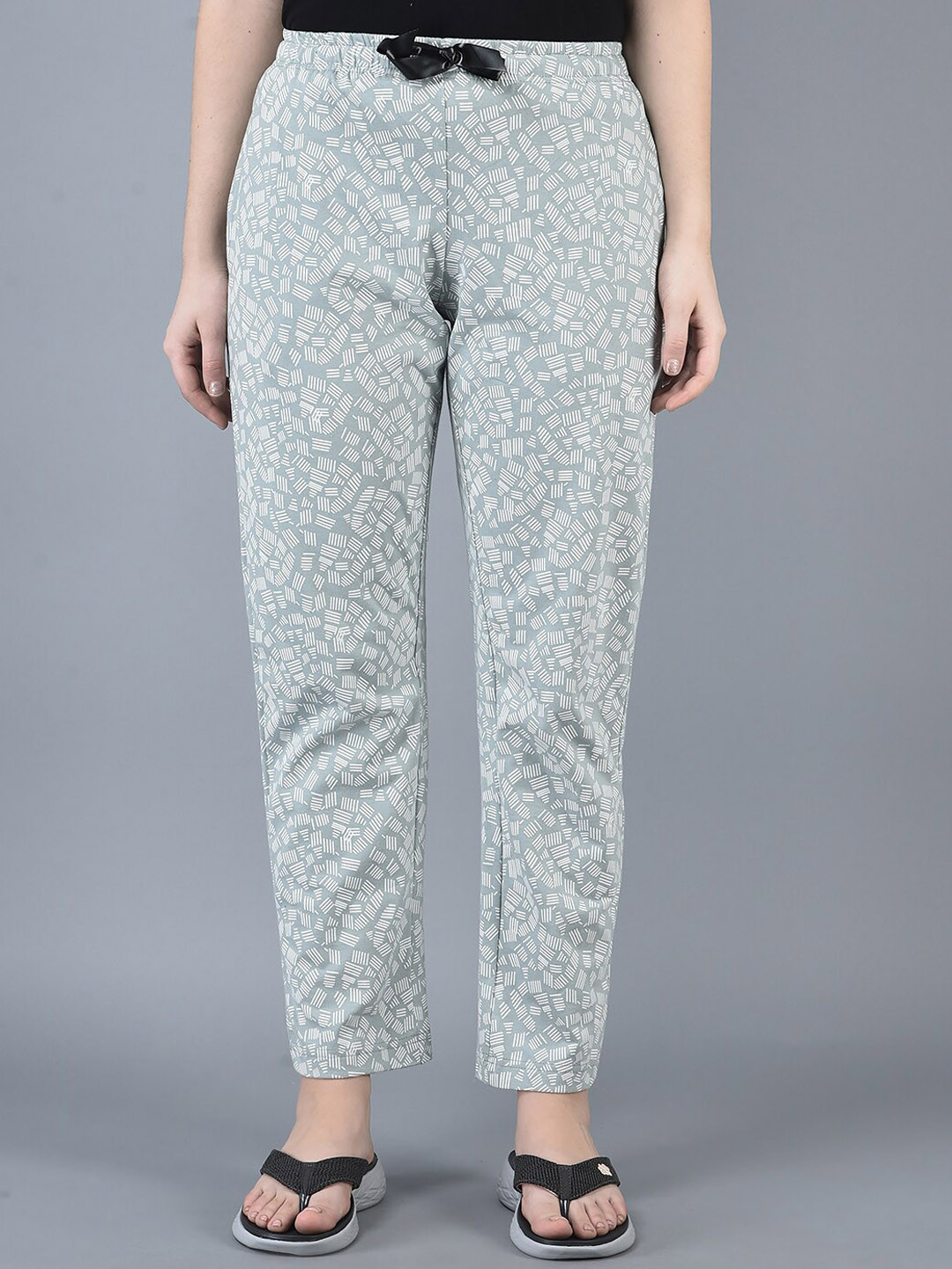 Buy Dollar Missy Women Printed Mid Rise Cotton Lounge Pants - Lounge ...