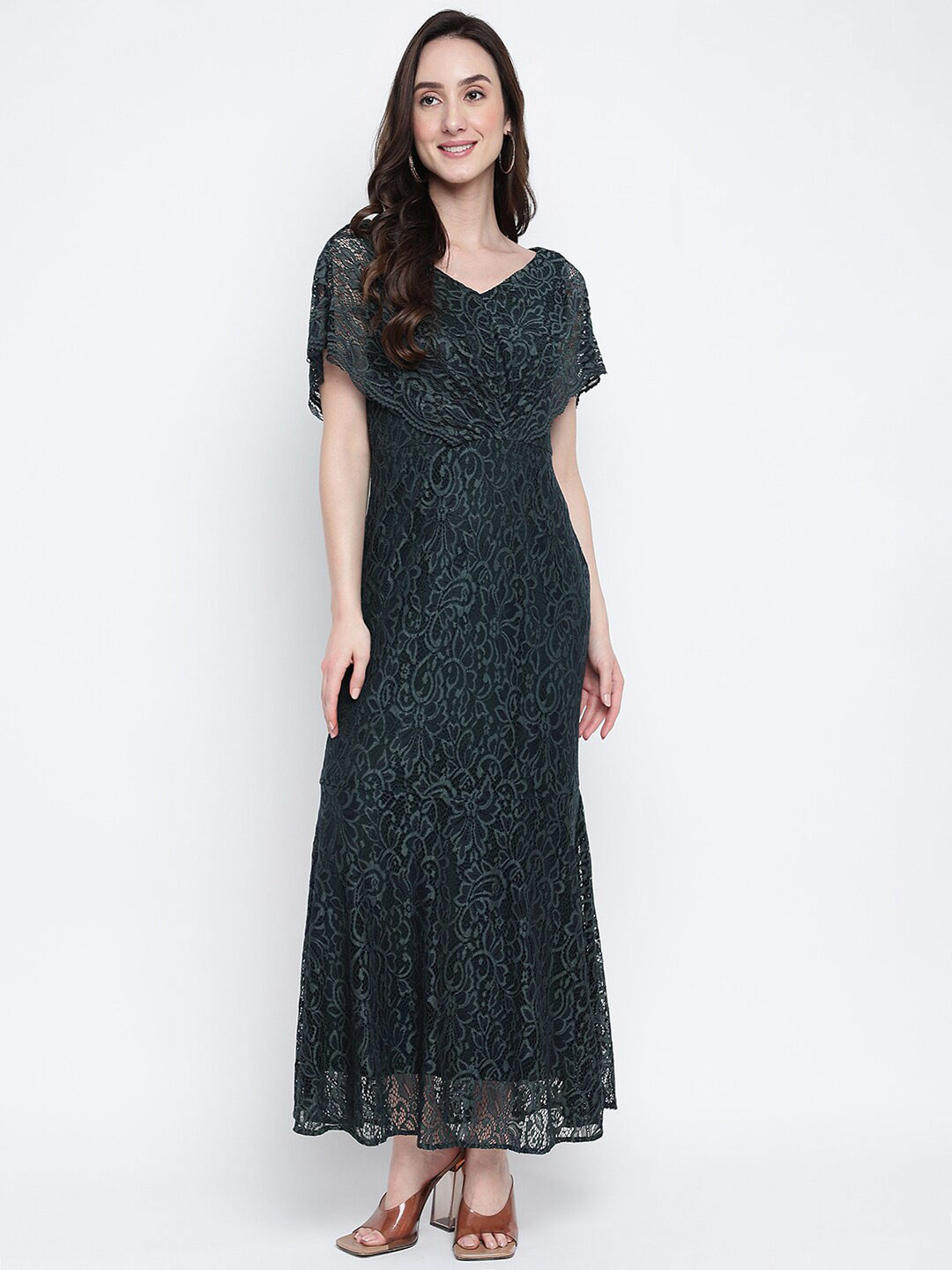Buy Latin Quarters V Neck A Line Maxi Dress - Dresses for Women ...
