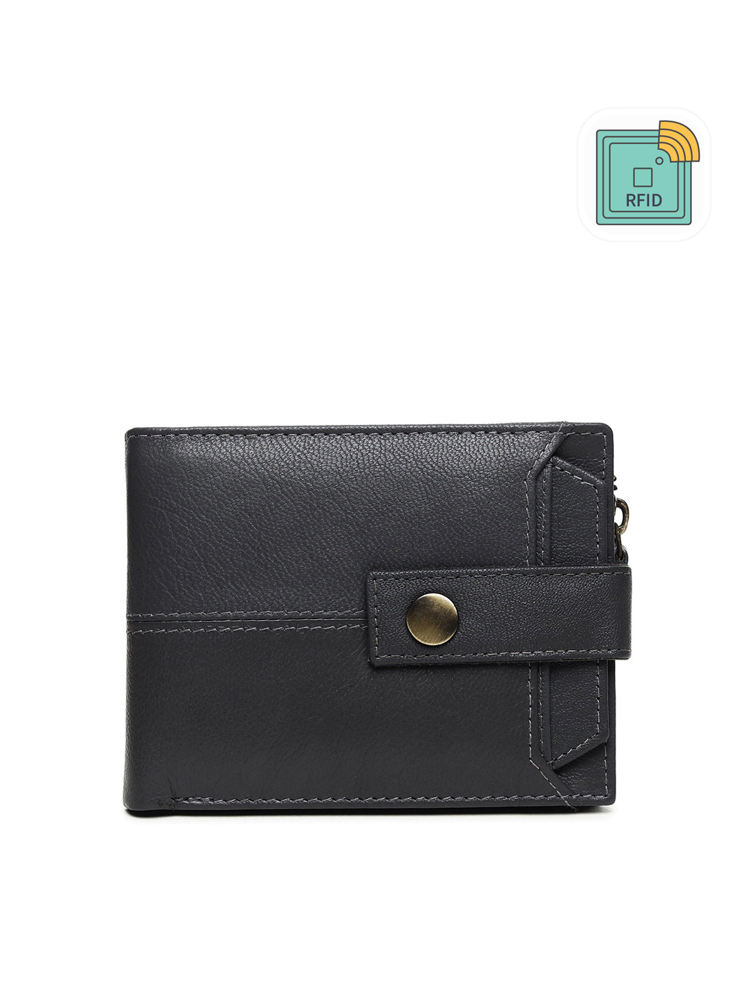 Buy NauraHide Men Leather RFID Two Fold Wallet - Wallets for Men ...