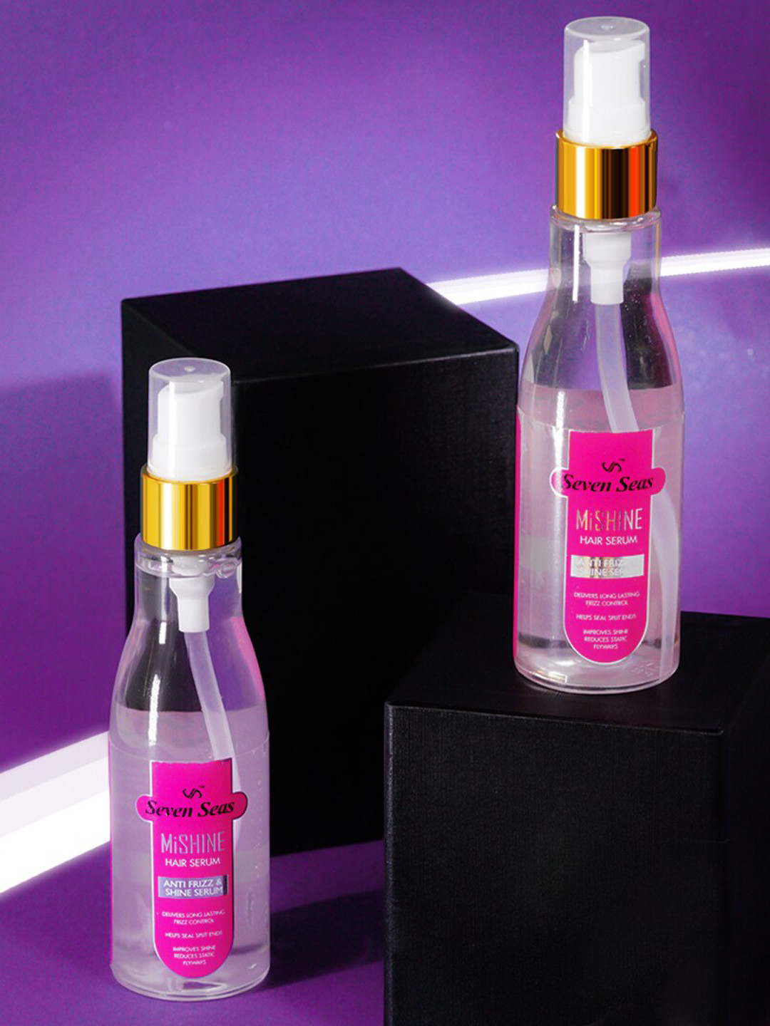 Buy Seven Seas Mishine Nourishing & Frizz Hair Control Hair Serum 100ml ...