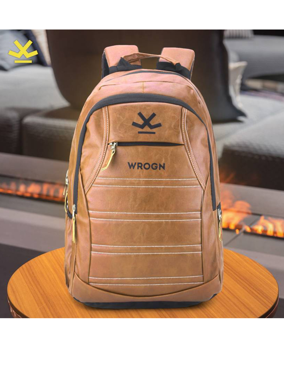Buy WROGN Ergonomic Water Resistant Backpack With Reflective Strip ...