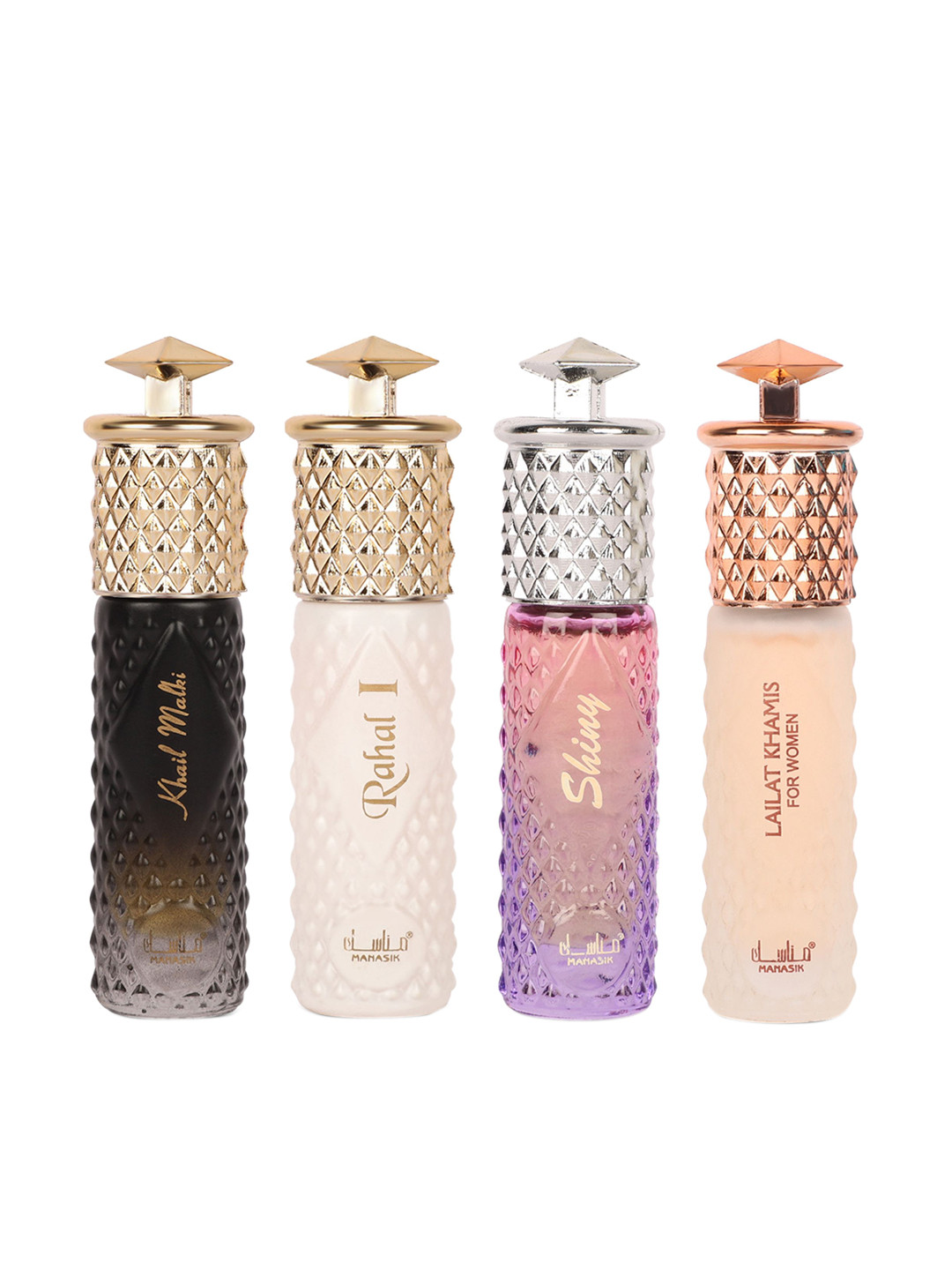 Buy MANASIK Premium Women Set Of 4 Long Lasting Attars 6 Ml Each Khail ...