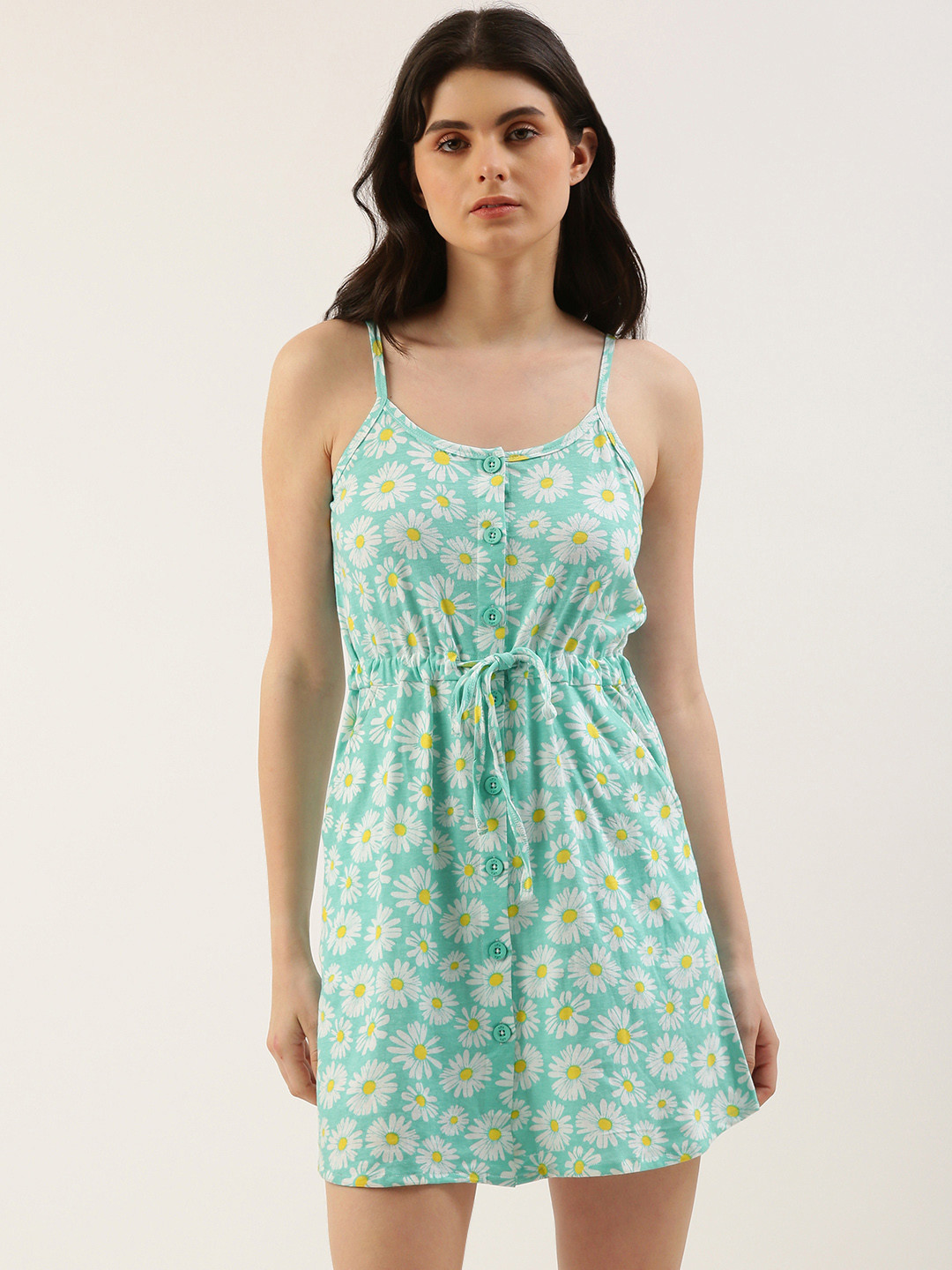 Buy Clt S Blue Printed Nightdress - Nightdress for Women 22236556 | Myntra