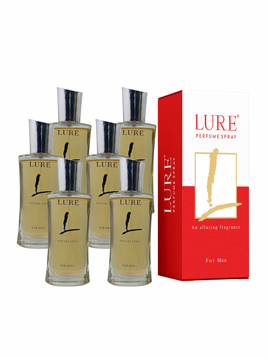 Buy LURE Men Set Of 6 Perfume Sprays 50 Ml Each - Perfume for Men ...