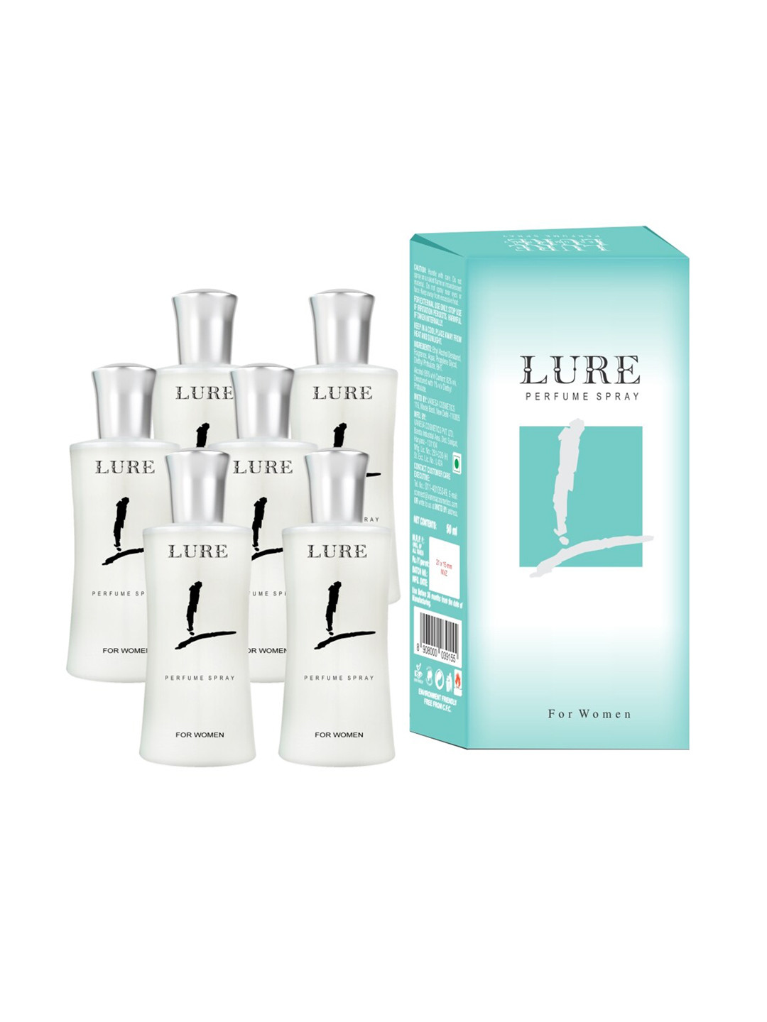 Buy LURE Women Set Of 6 Perfume Sprays 50 Ml Each - Perfume for Women ...