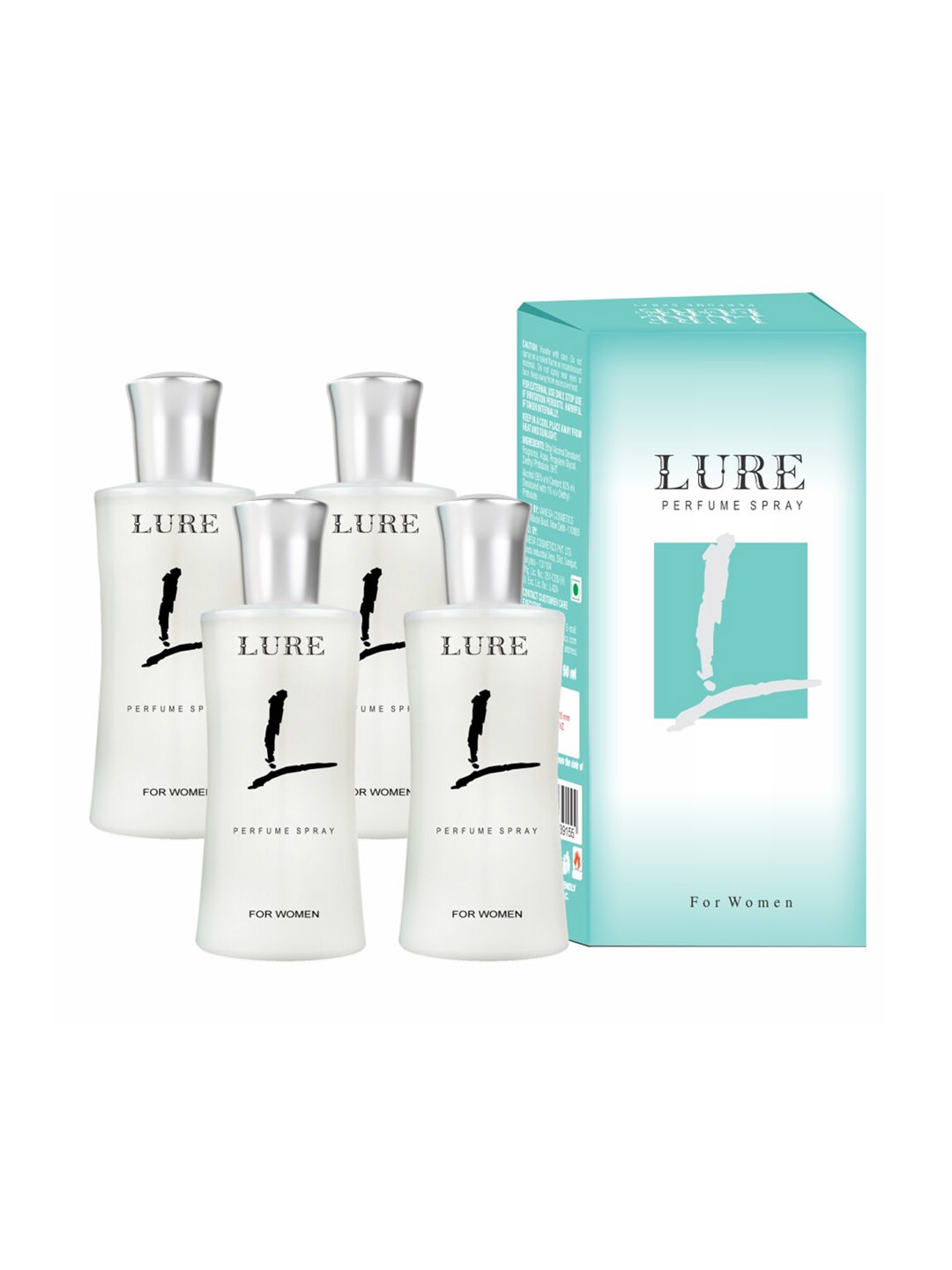 Buy LURE Women Set Of 4 Long Lasting Perfume Sprays 50 Ml Each ...