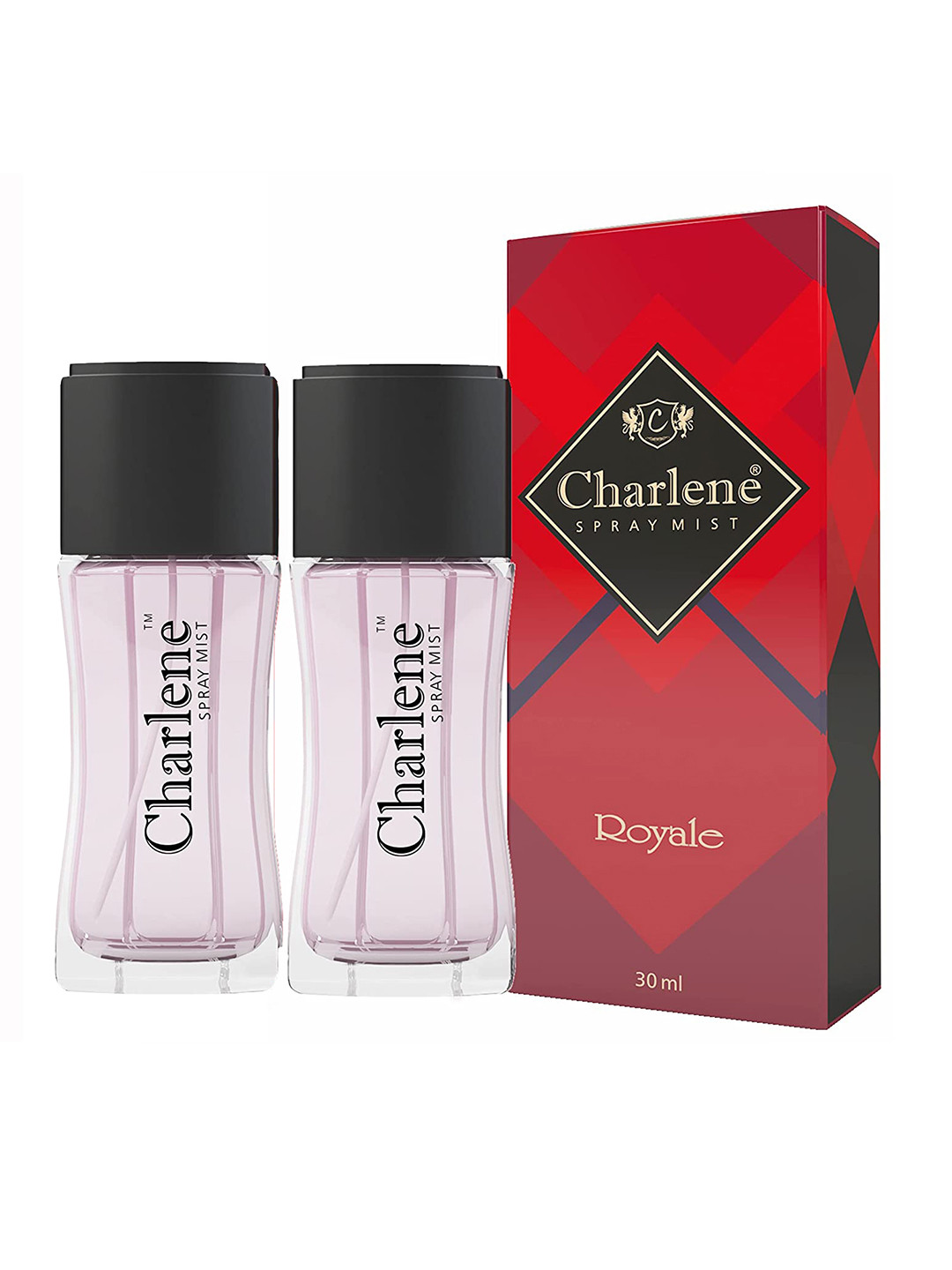 Buy CHARLENE Set Of 2 Royale Long Lasting Spray Perfume Mist 30 Ml Each - Body Mist And Spray ...