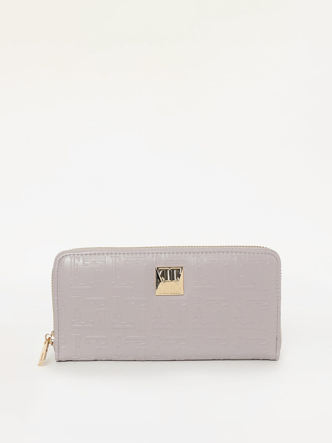 Buy ELLE Women Typography Textured Zip Around Wallet With SD Card ...