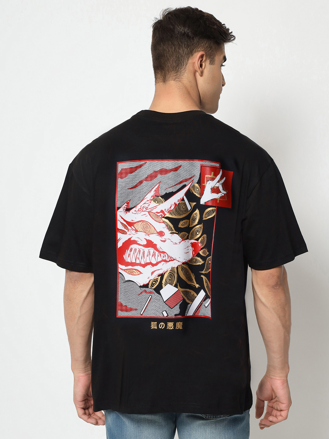 Buy COMICSENSE Anime Printed Chainsaw Cotton Oversized T Shirt ...