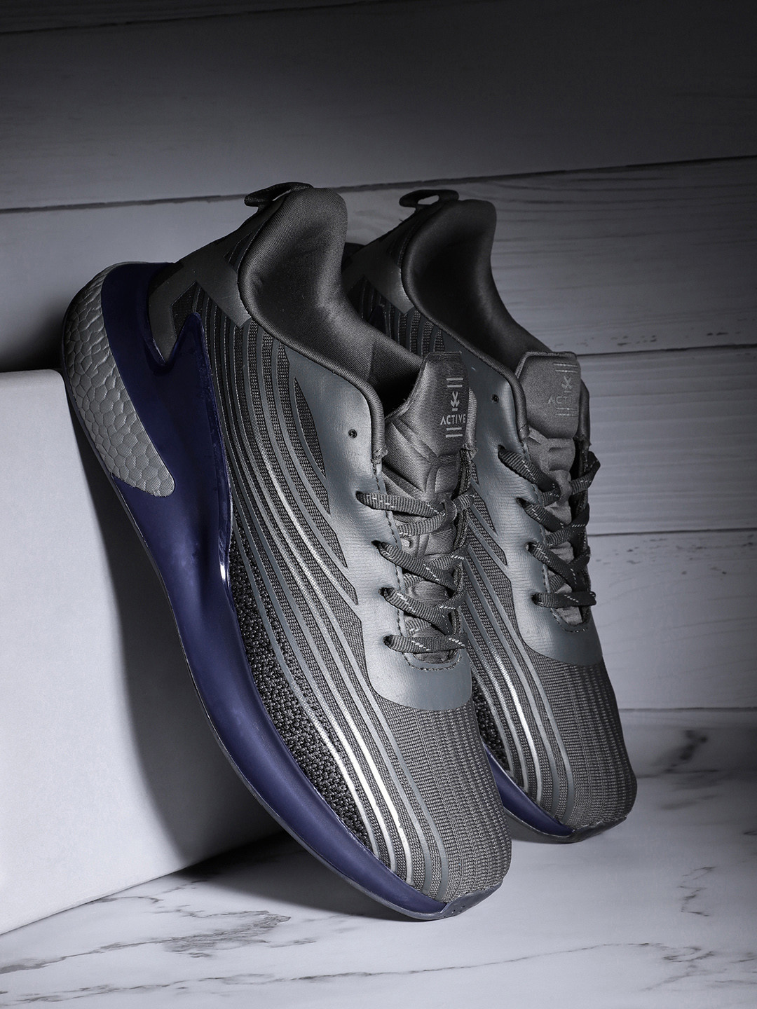 Buy WROGN ACTIVE Men Striped Training Shoes - Sports Shoes for Men ...