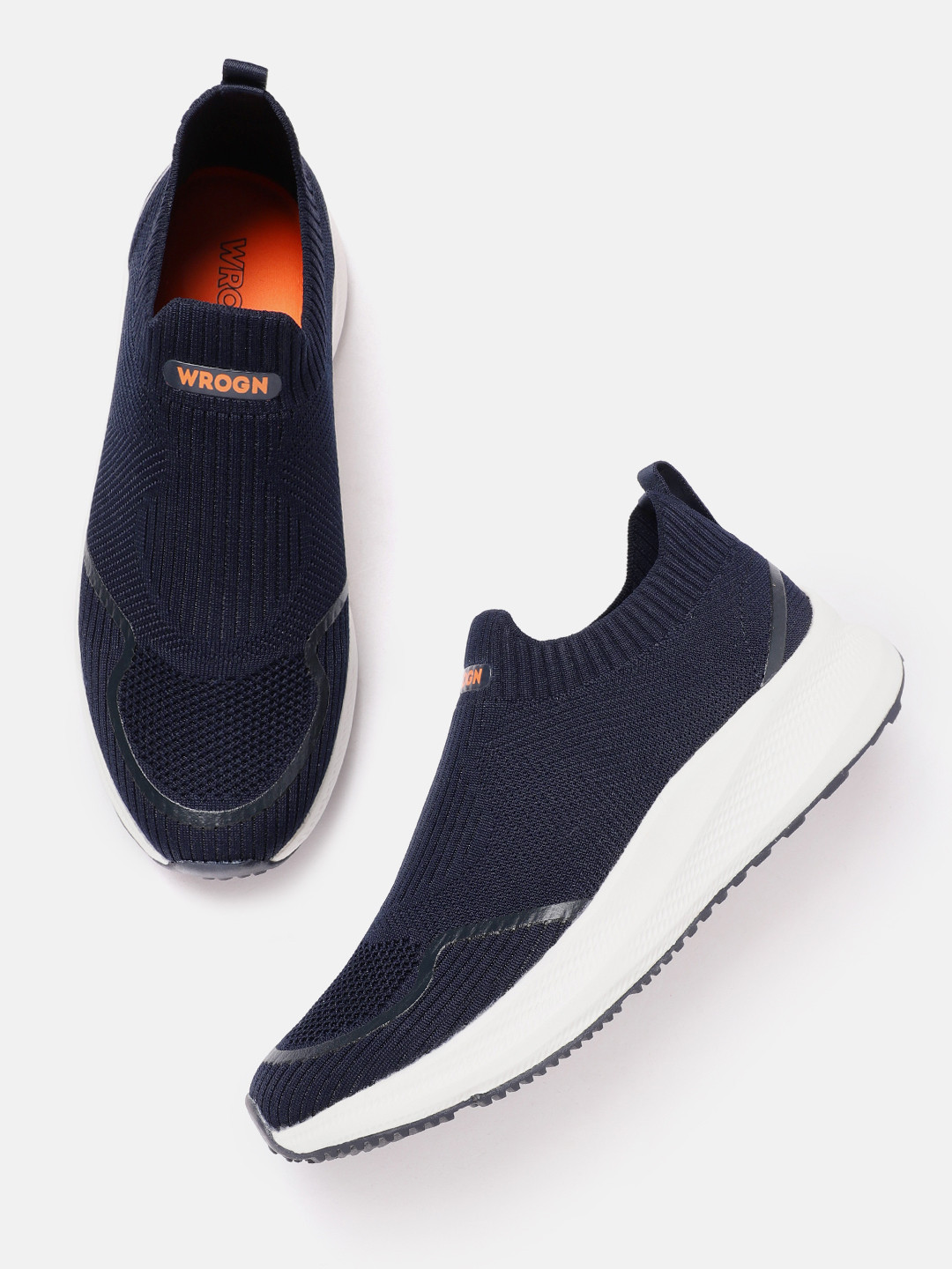 Buy WROGN Men Woven Design Slip On Sneakers - Casual Shoes for Men ...