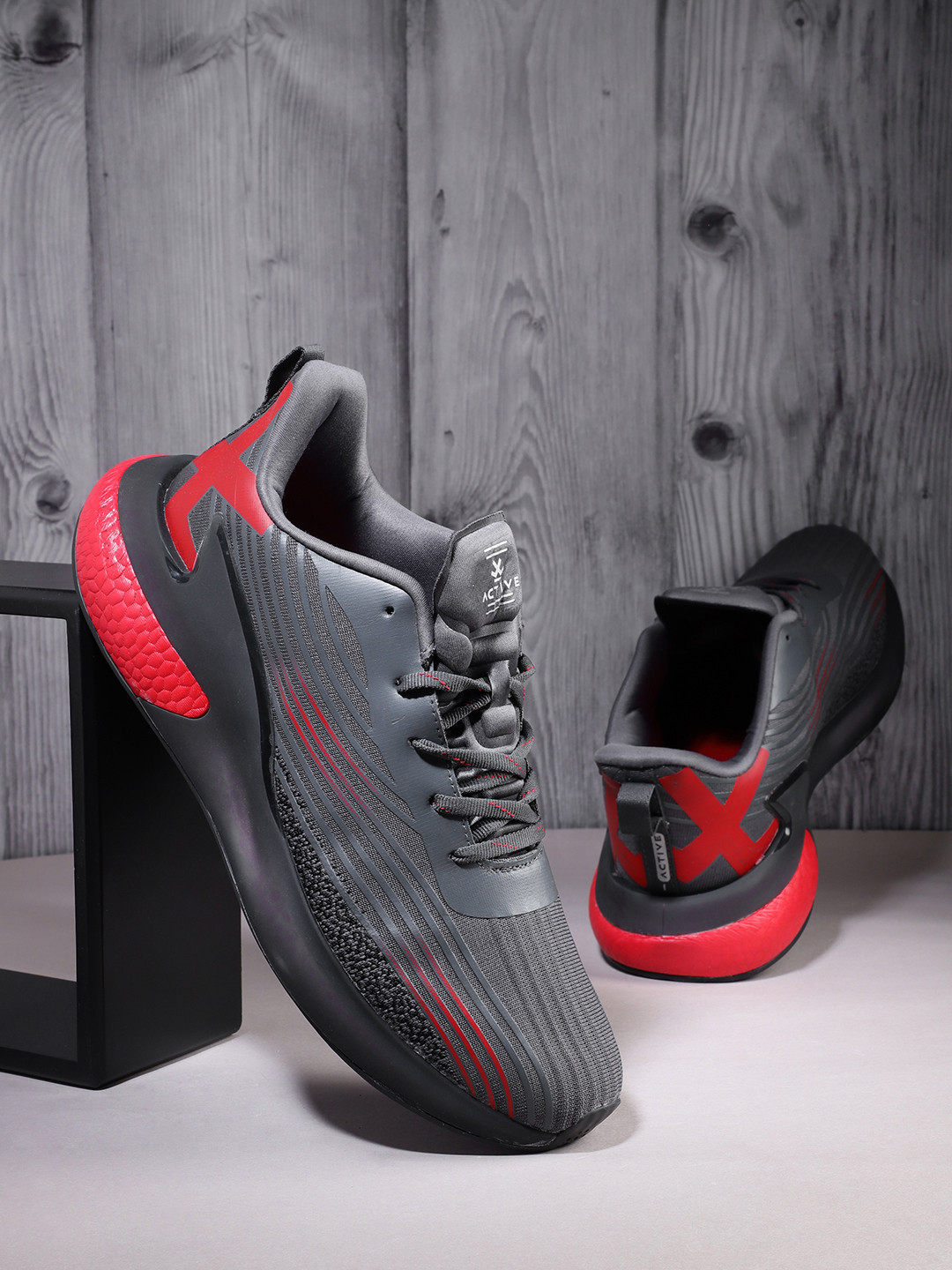 Buy WROGN ACTIVE Men Striped Training Shoes - Sports Shoes for Men ...