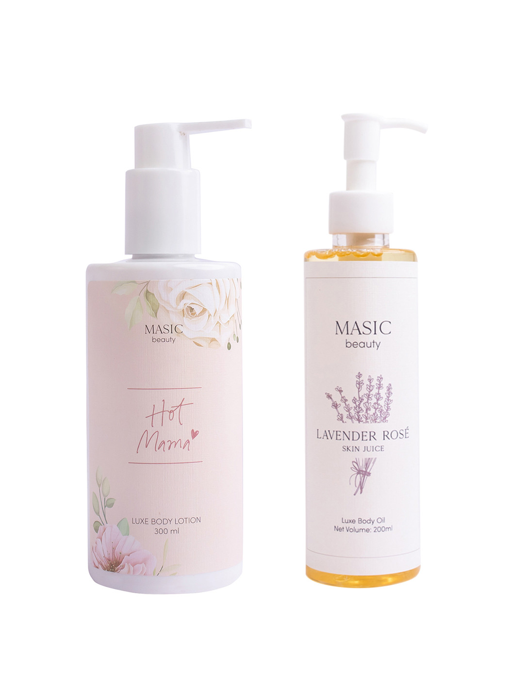 Buy MASIC Beauty Set Of Lavender Rose Luxe Body Oil 200ml + Hot Mama ...