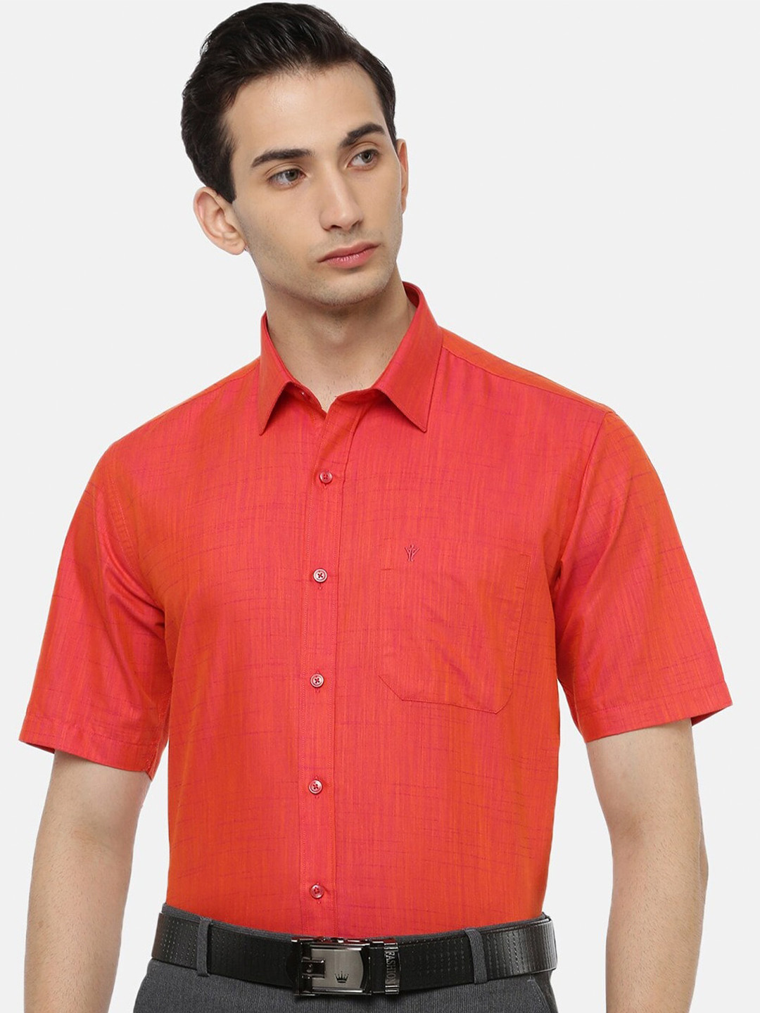 Buy Ramraj Tailored Fit Pure Cotton Formal Shirt - Shirts for Men ...