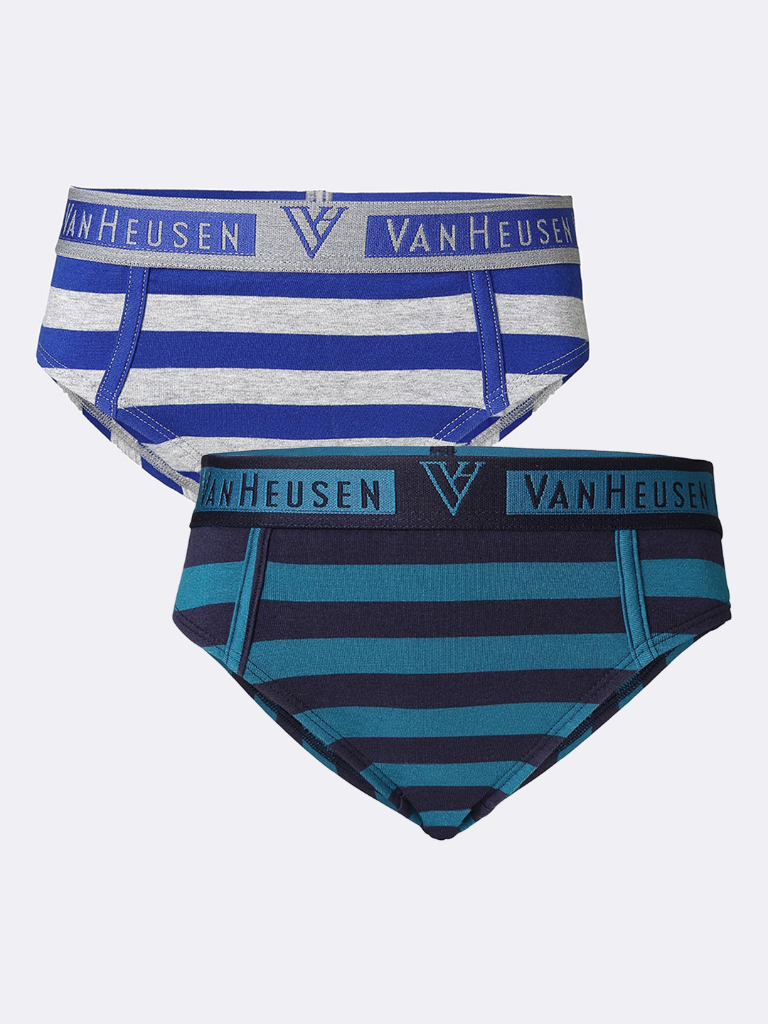 Buy Van Heusen Boys Pack Of 2 Anti Bacterial Striped Basic Briefs - Briefs for Boys 22254260 ...