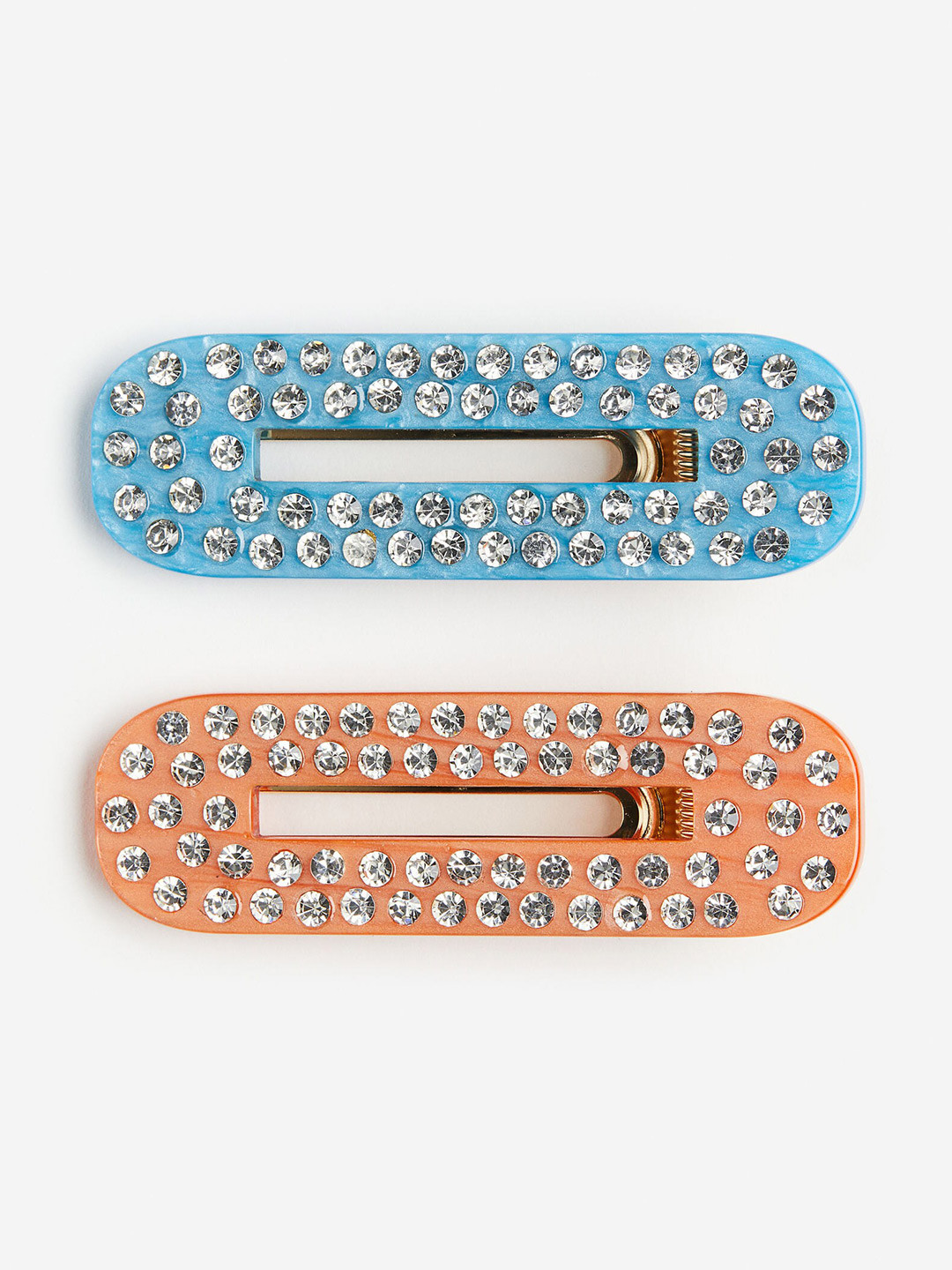 Buy H&M Women 2 Pack Rhinestone Embellished Hair Clips - Hair Accessory ...