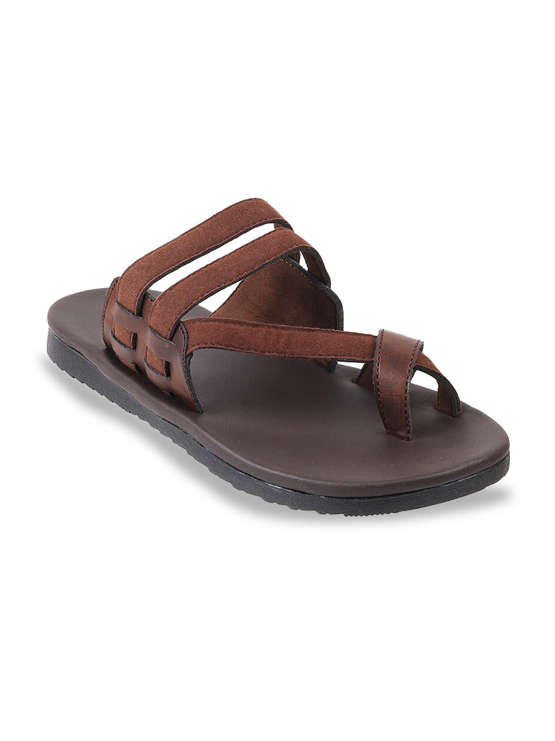 Buy WALKWAY By Metro Men Open One Toe Comfort Sandals - Sandals for Men ...