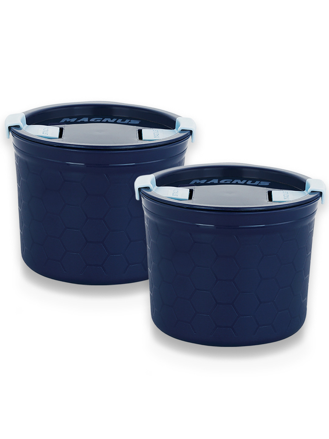 Buy MAGNUS 2 Pcs Blue Textured Microwave Safe Dishwasher Saf Steam Lock ...