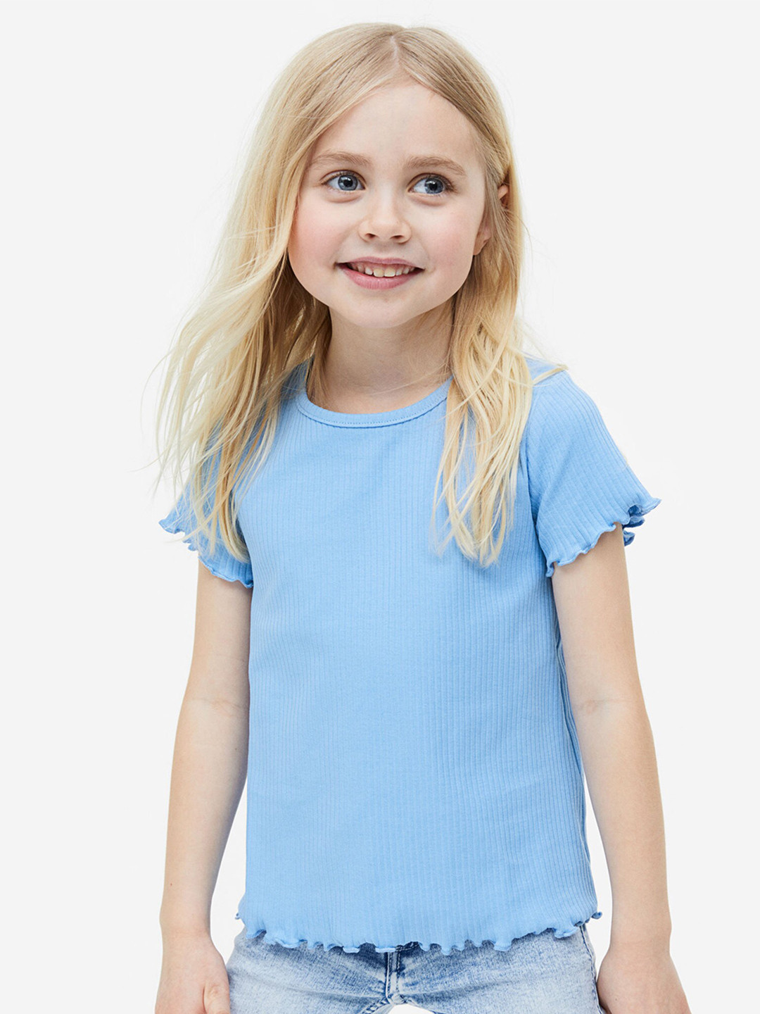 Buy H&M Girls Ribbed Top - Tops for Girls 22262758 | Myntra