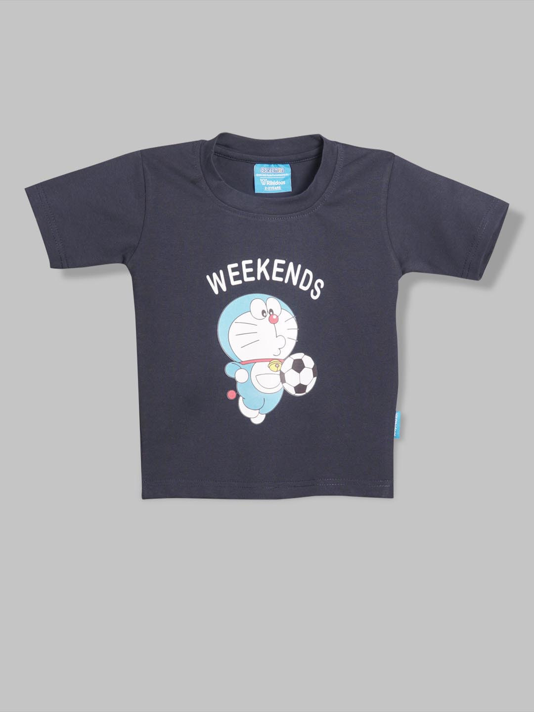 Buy RIKIDOOS Boys Regular Fit Doraemon Printed Cotton T Shirt - Tshirts ...
