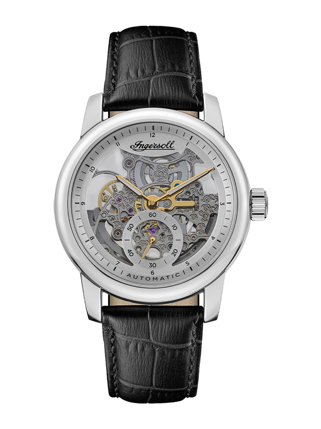 Buy Ingersoll The Baldwin Men Leather Textured Straps Analogue ...