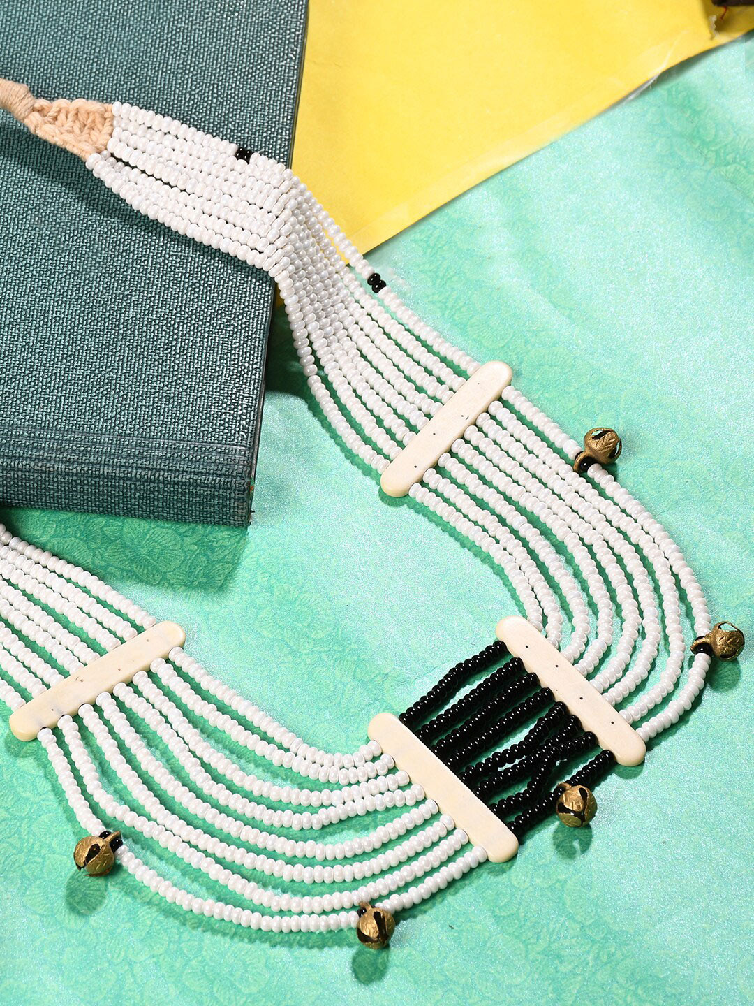 Buy Bamboo Tree Jewels Long Beaded Statement Necklace - Necklace And ...