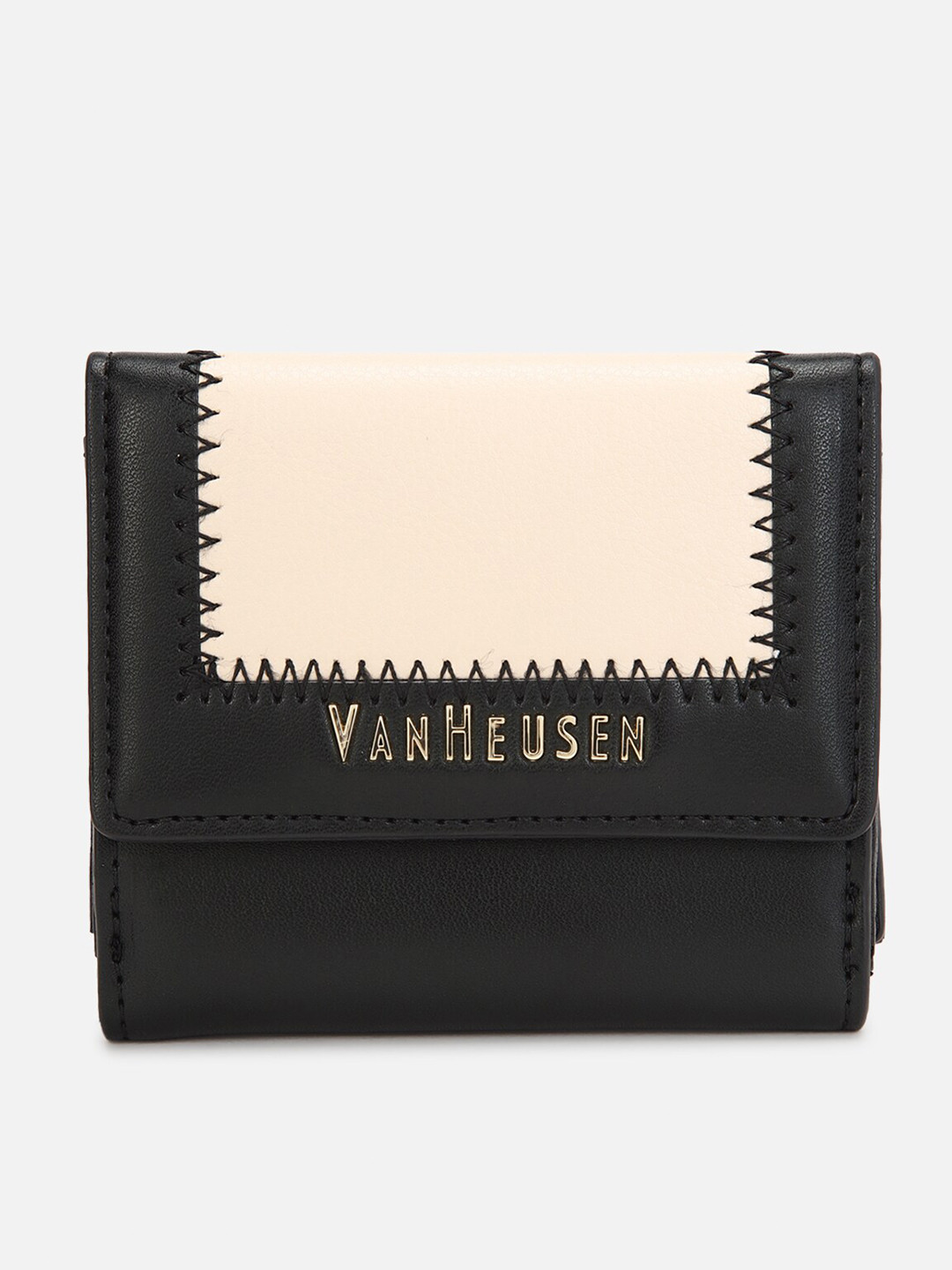 Buy Van Heusen Woman Colourblocked PU Three Fold Wallet - Wallets for ...