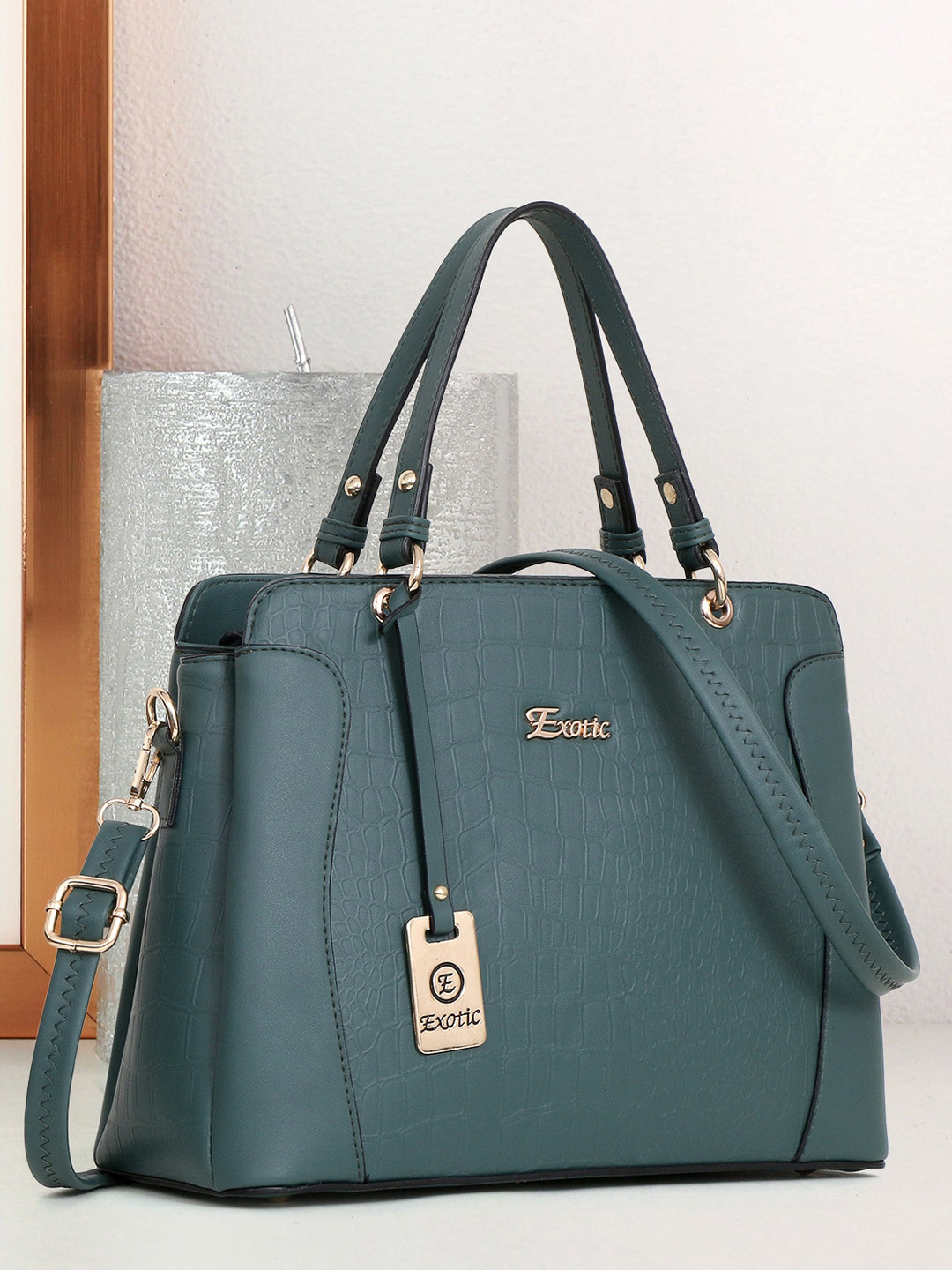 Buy Exotic PU Structured Handheld Bag With Tasselled - Handbags for ...