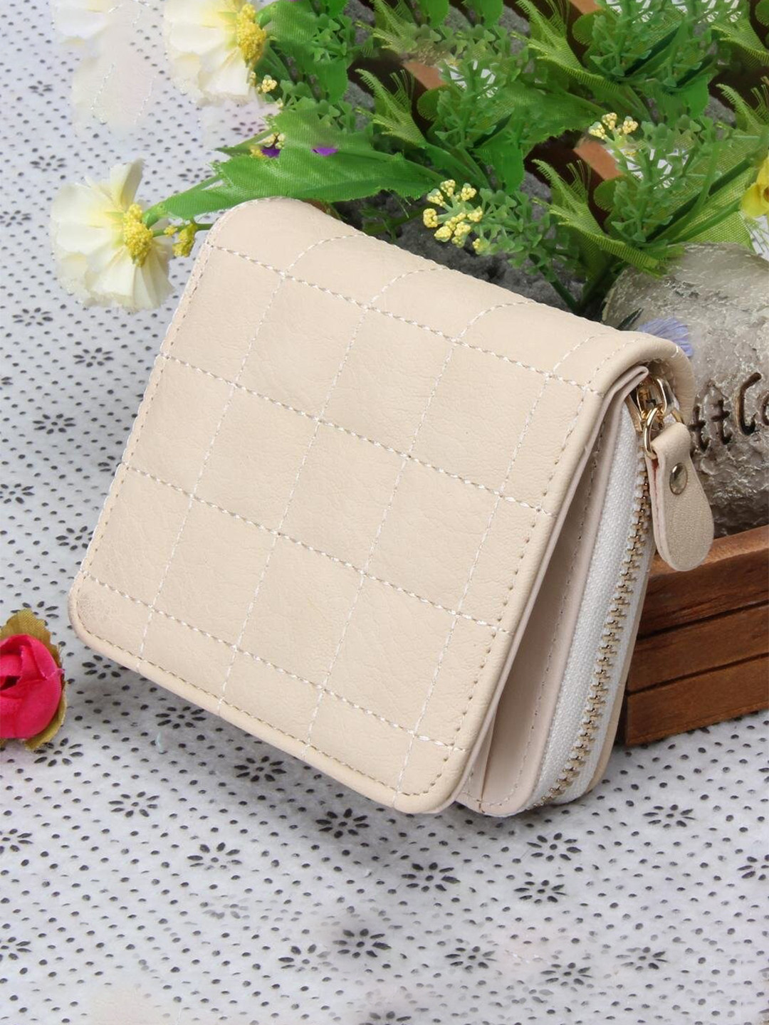 Buy Alexvyan Women Checked PU Two Fold Wallet - Wallets for Women ...