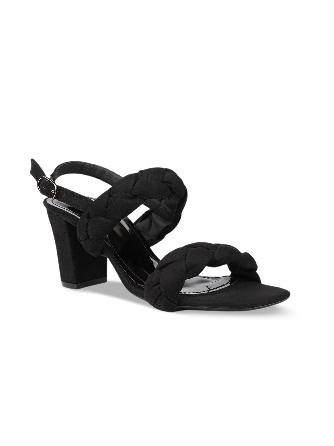Buy Inc 5 Open Toe Braided Block Heels - Heels for Women 22278690 | Myntra