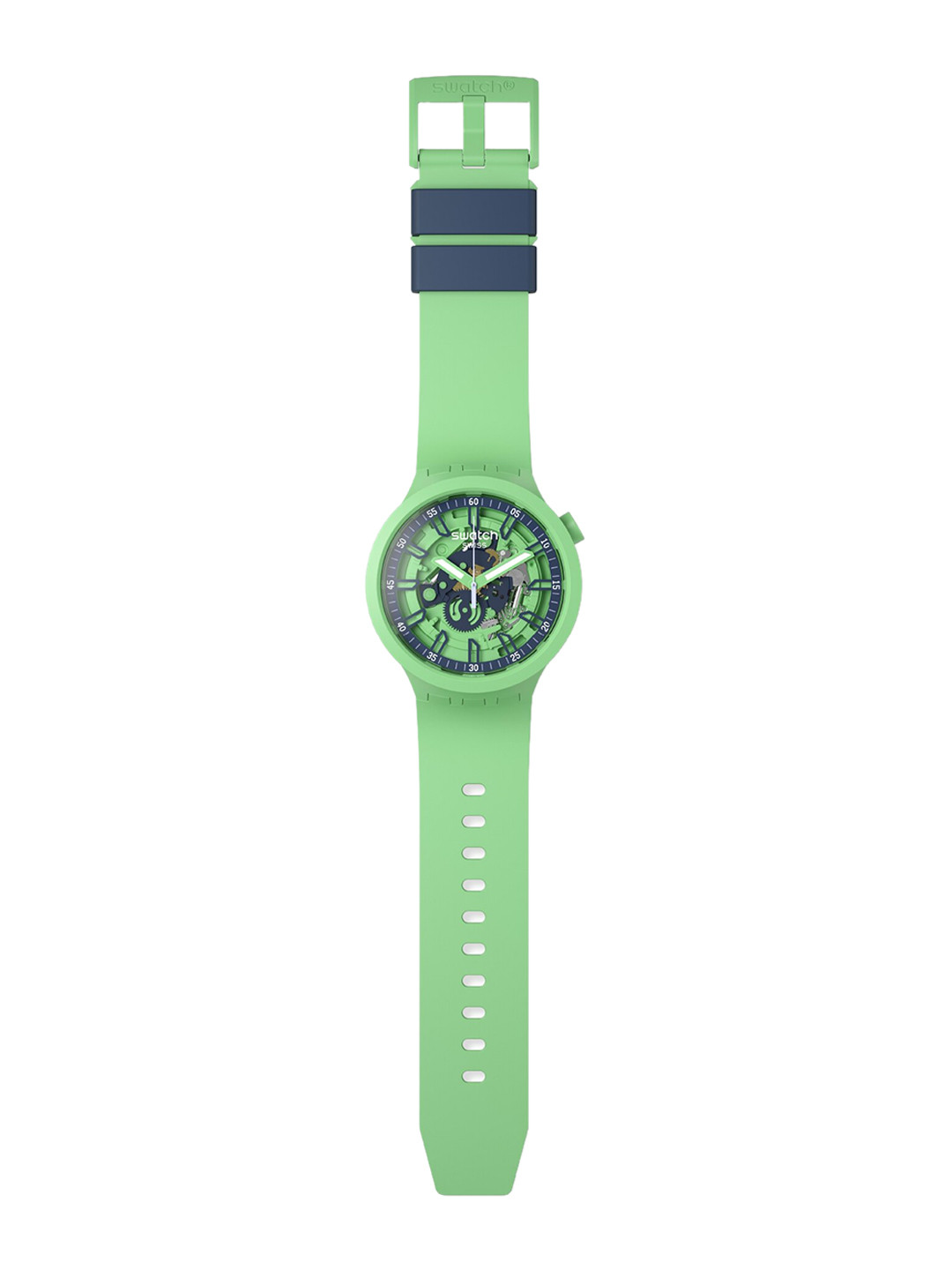 Buy Swatch Unisex Skeleton Dial Analogue Watch SB01G101 - Watches for ...