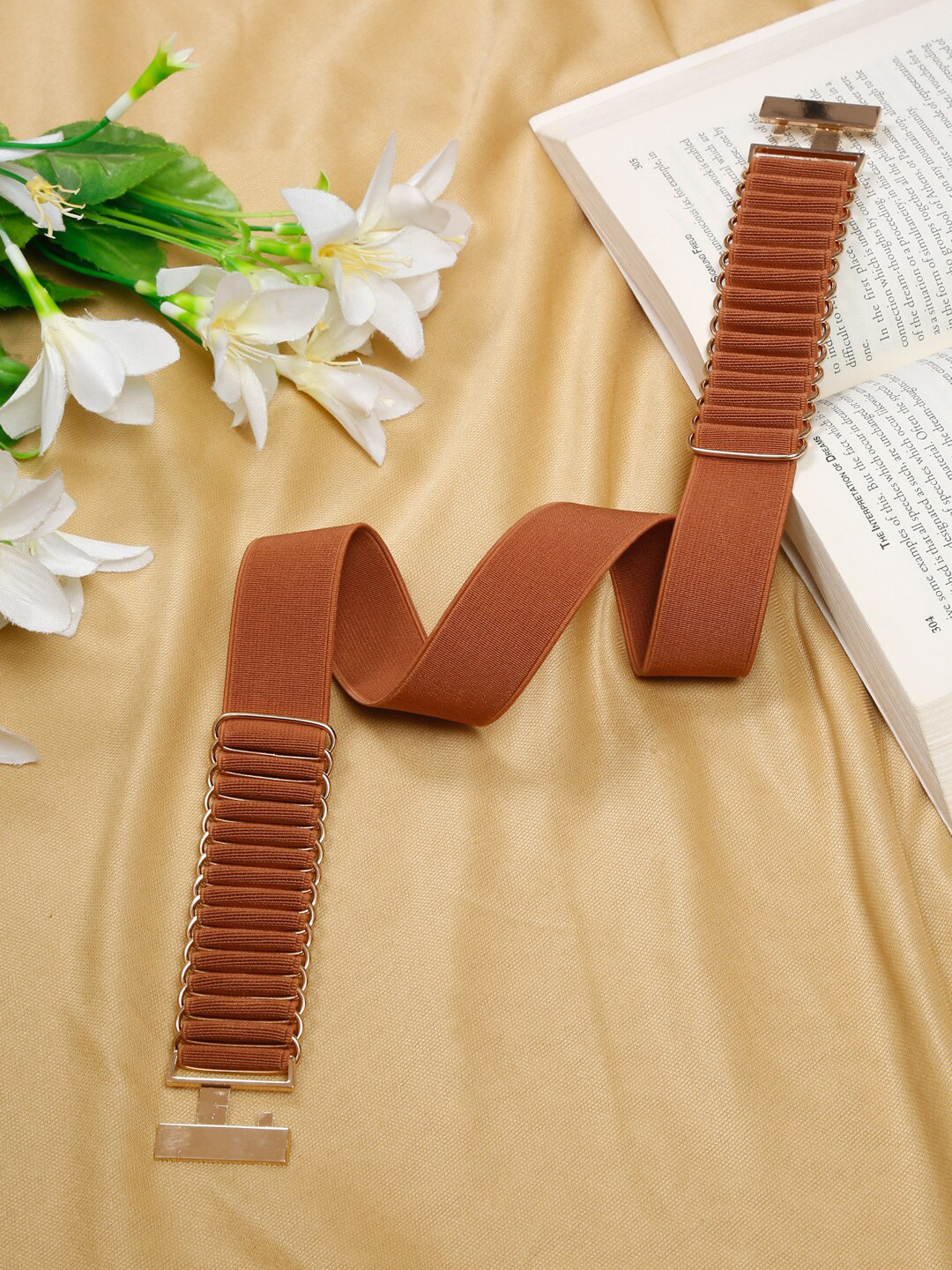 Buy Teakwood Leathers Women Stretchable Interlock Synthetic Belt ...