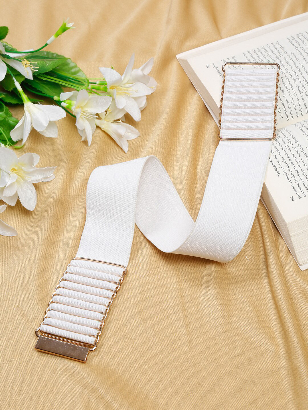 Buy Teakwood Leathers Women Stretchable Interlock Synthetic Belt ...