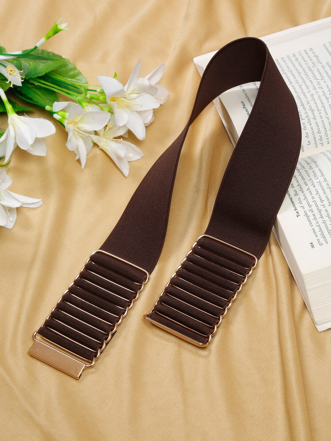 Buy Teakwood Leathers Women Stretchable Interlock Synthetic Belt ...