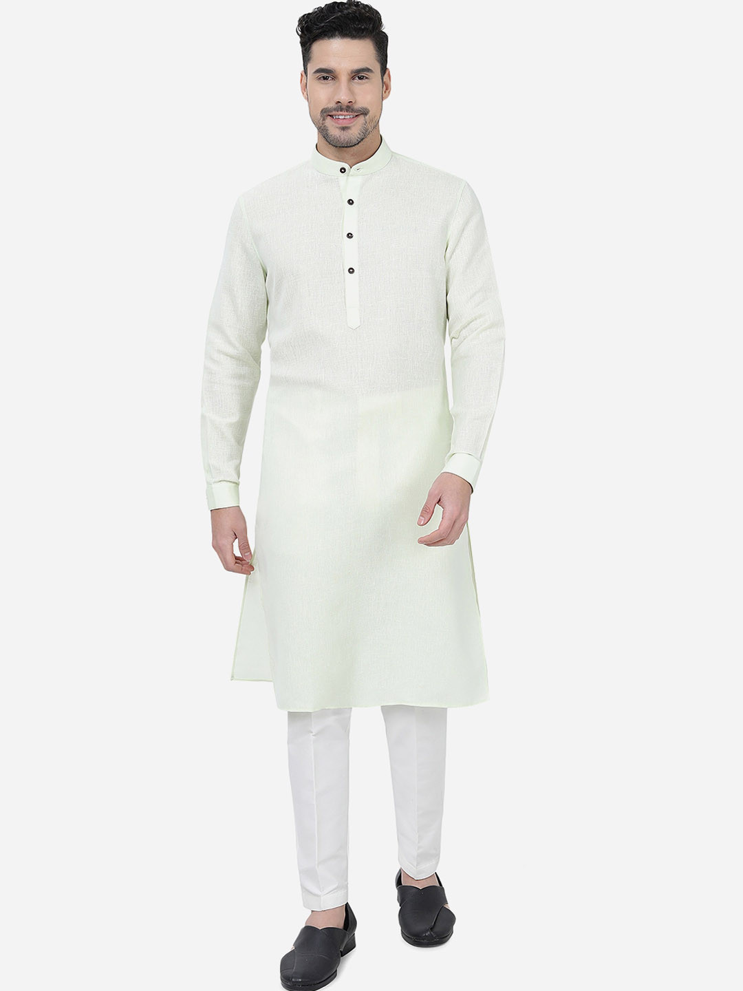 Buy Modi Kurta Mandarin Collar Pure Cotton Kurtas - Kurtas for Men ...