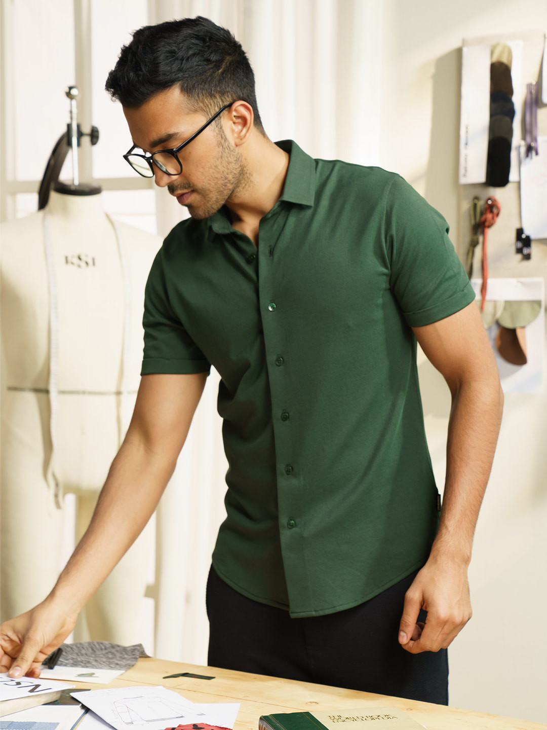 Buy DAMENSCH Men Constant Cotton Thermo Regulating Pique Shirt - Shirts ...