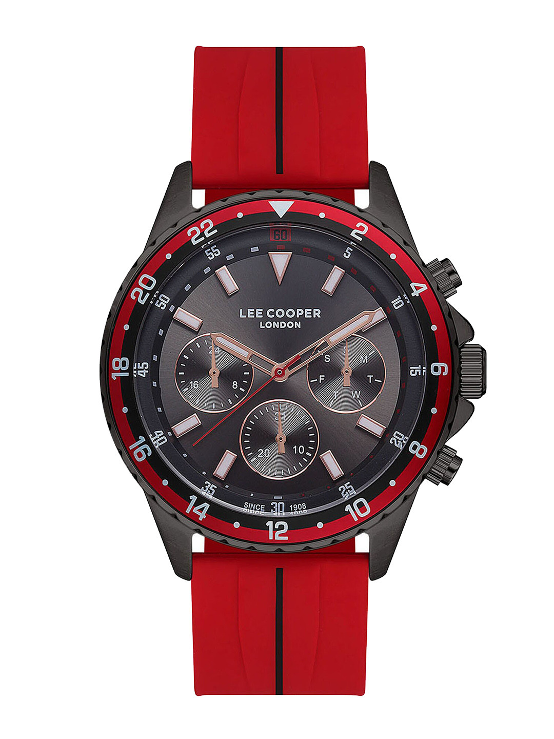 Buy Lee Cooper Men Brass Straps Digital Multi Function Watch LC07210 ...