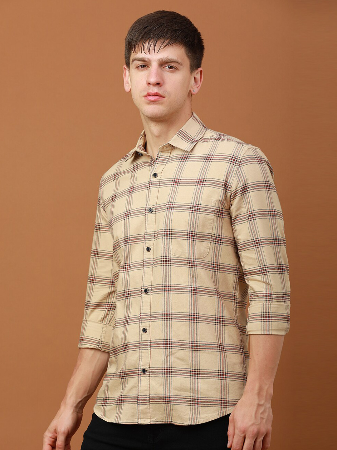 Buy FOGA Checked Pure Cotton Casual Shirt - Shirts for Men 22293348 ...