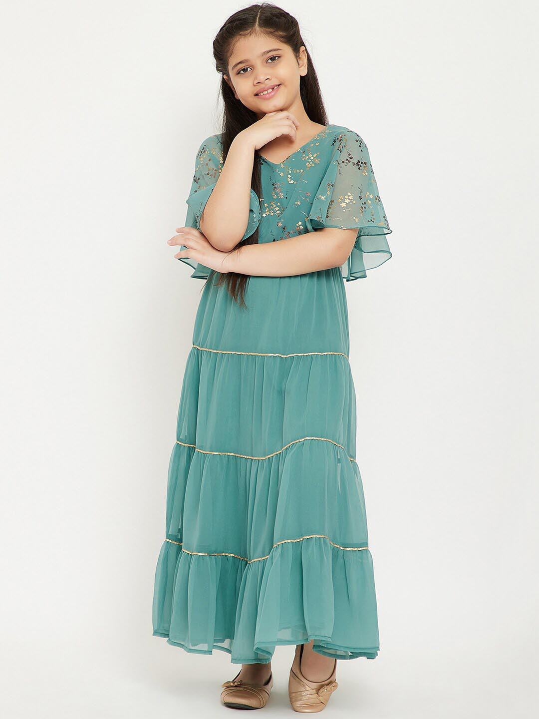 Buy Stylo Bug Girls Georgette Maxi Dress - Dresses for Girls 22295970 ...